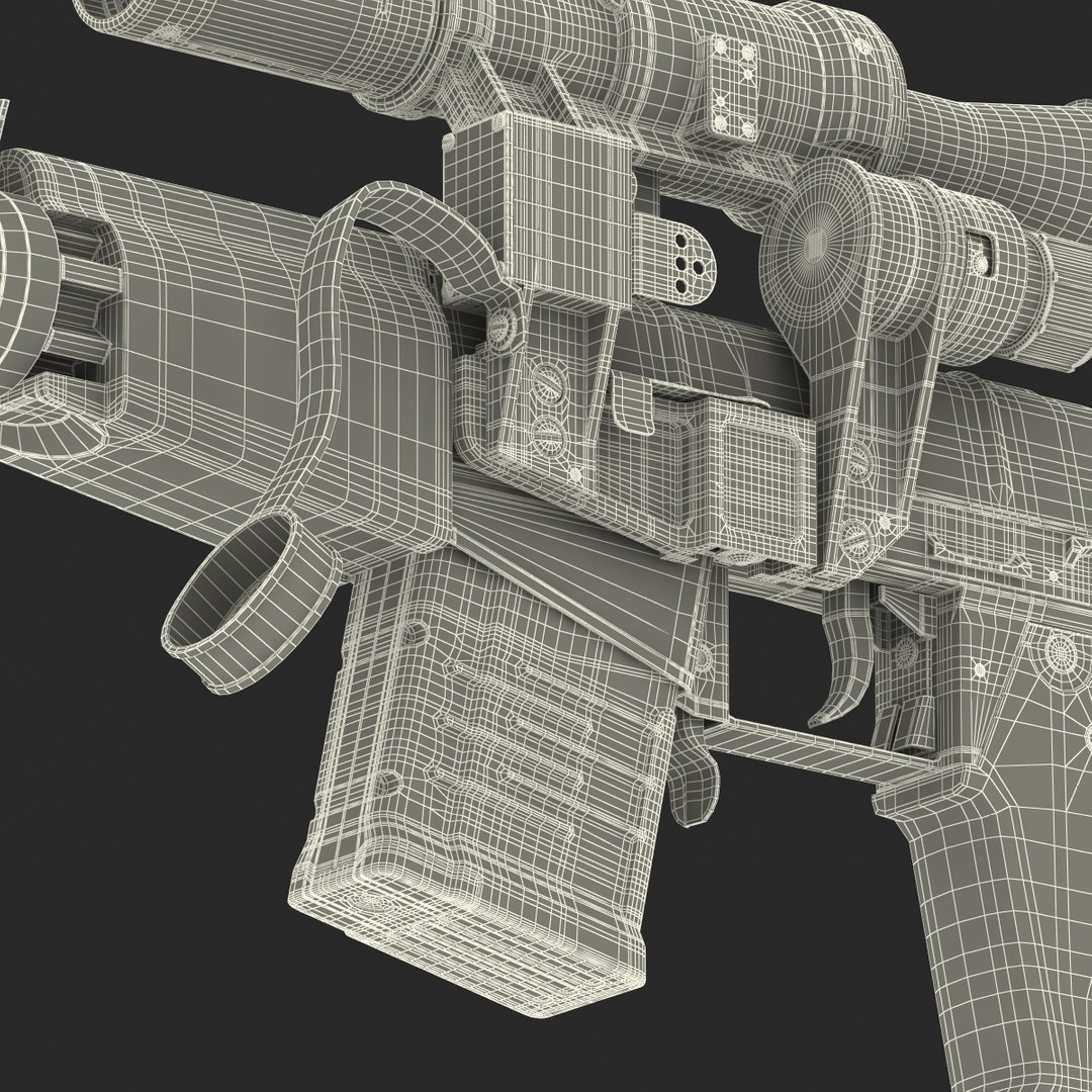 sniper rifle vss vintorez 3d 3ds