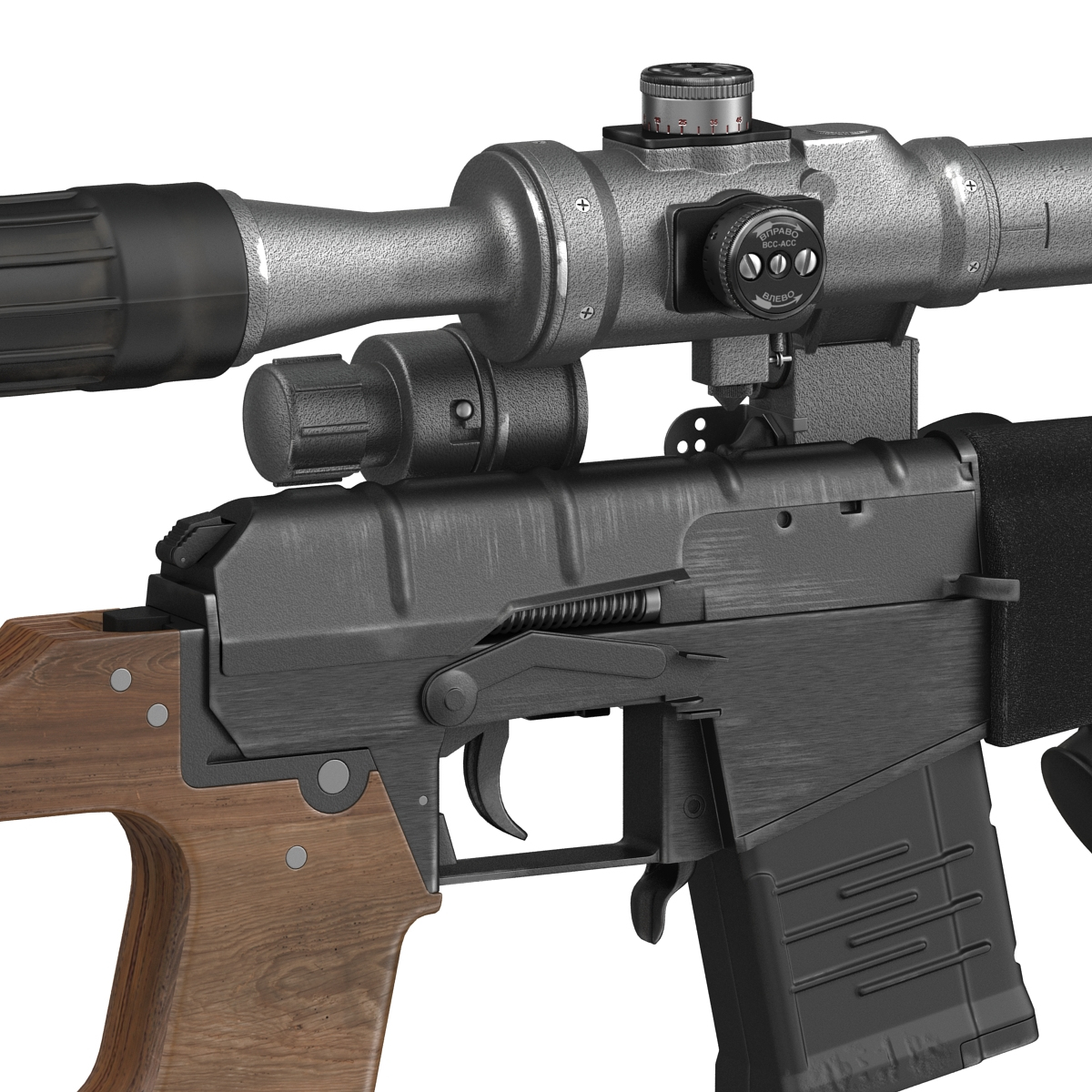 sniper rifle vss vintorez 3d 3ds
