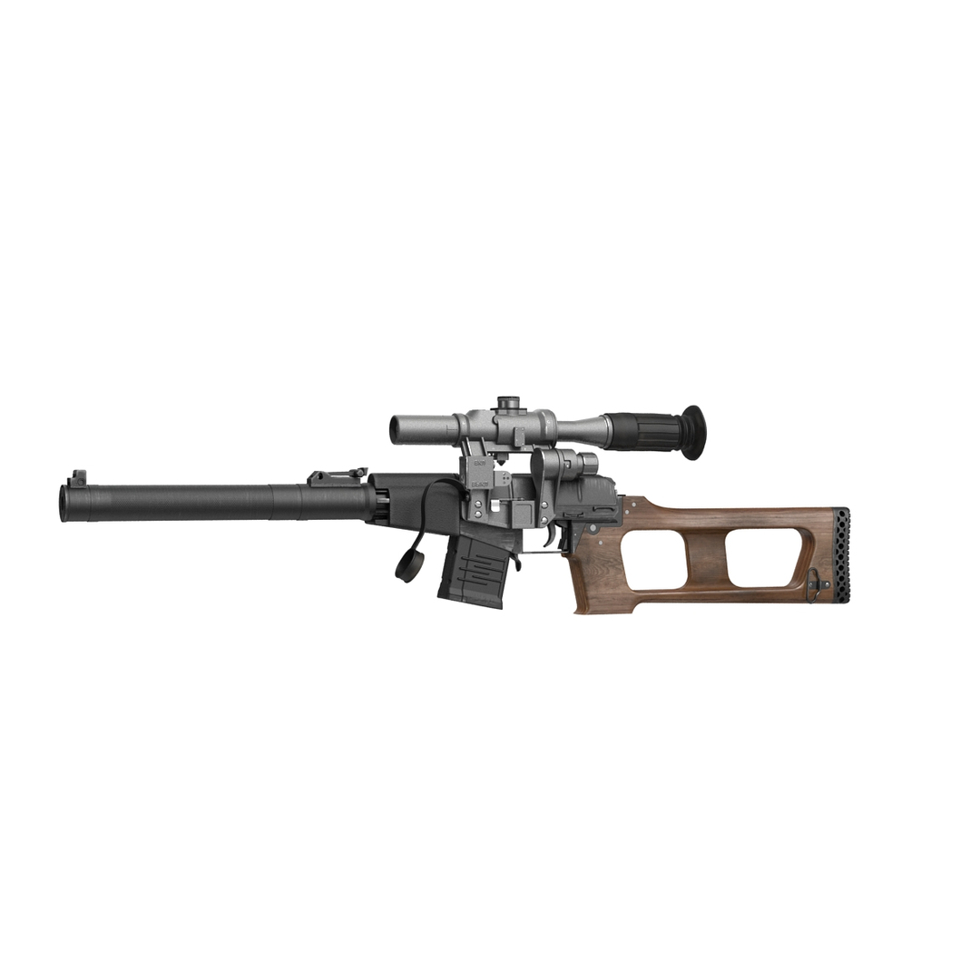 Sniper Rifle Vss Vintorez 3d 3ds