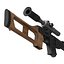 Sniper Rifle Vss Vintorez 3d 3ds