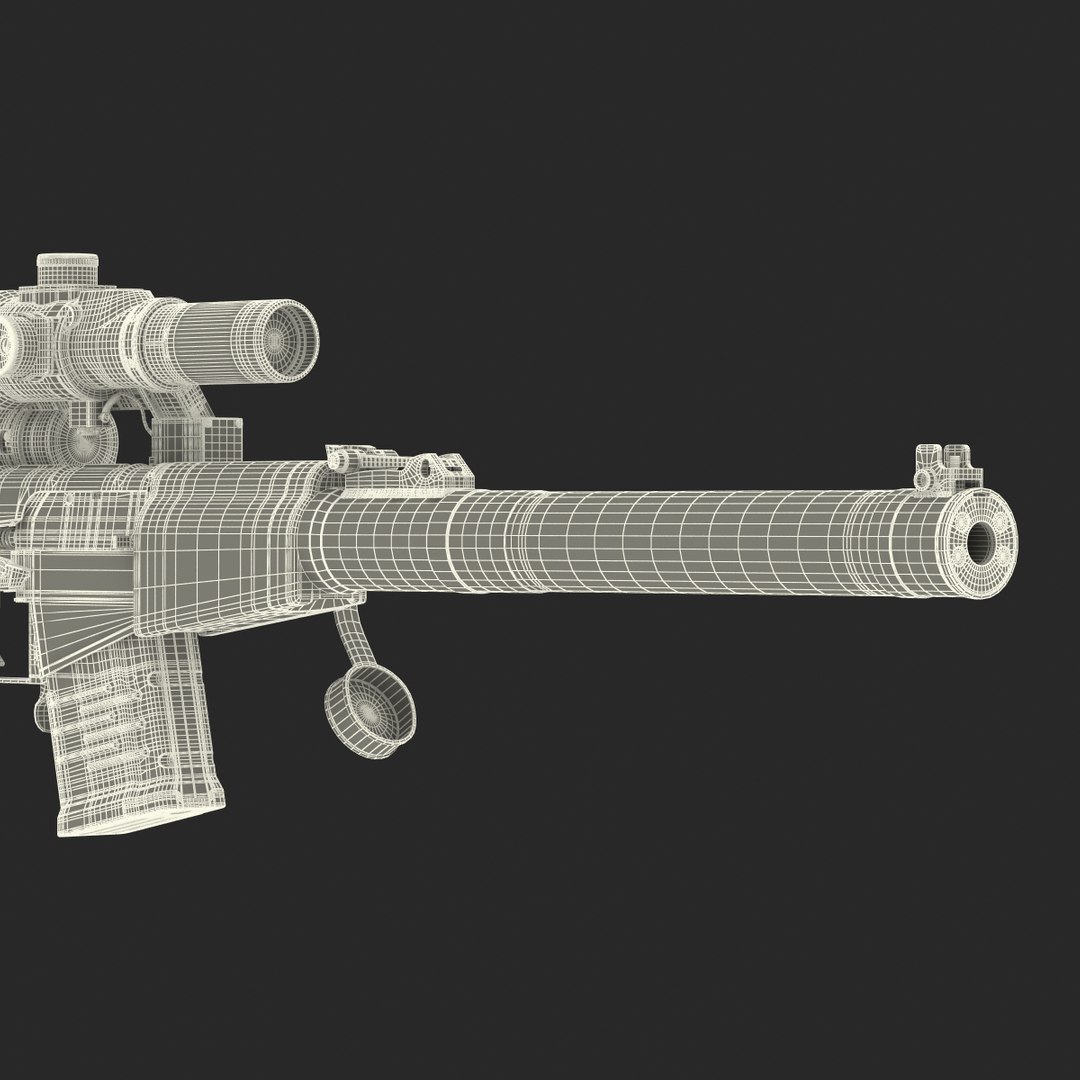 sniper rifle vss vintorez 3d 3ds