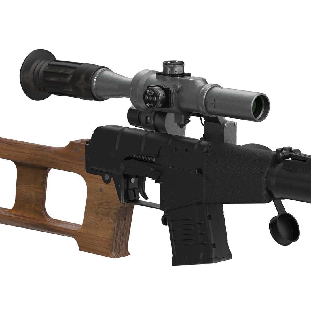 sniper rifle vss vintorez 3d 3ds