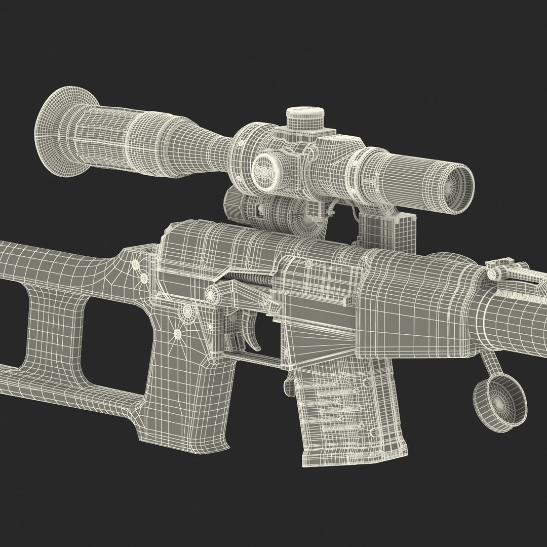 sniper rifle vss vintorez 3d 3ds