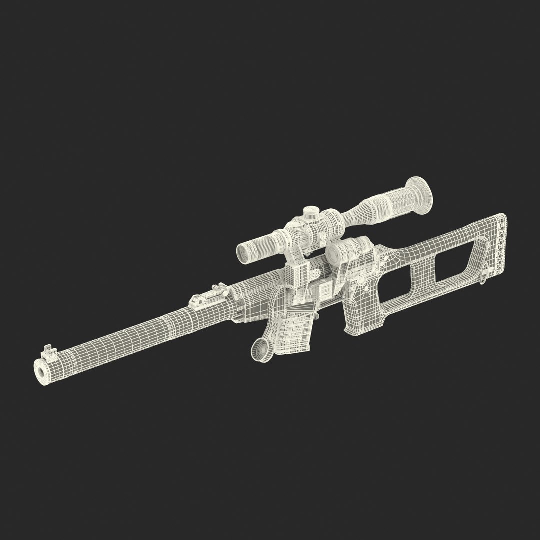 sniper rifle vss vintorez 3d 3ds
