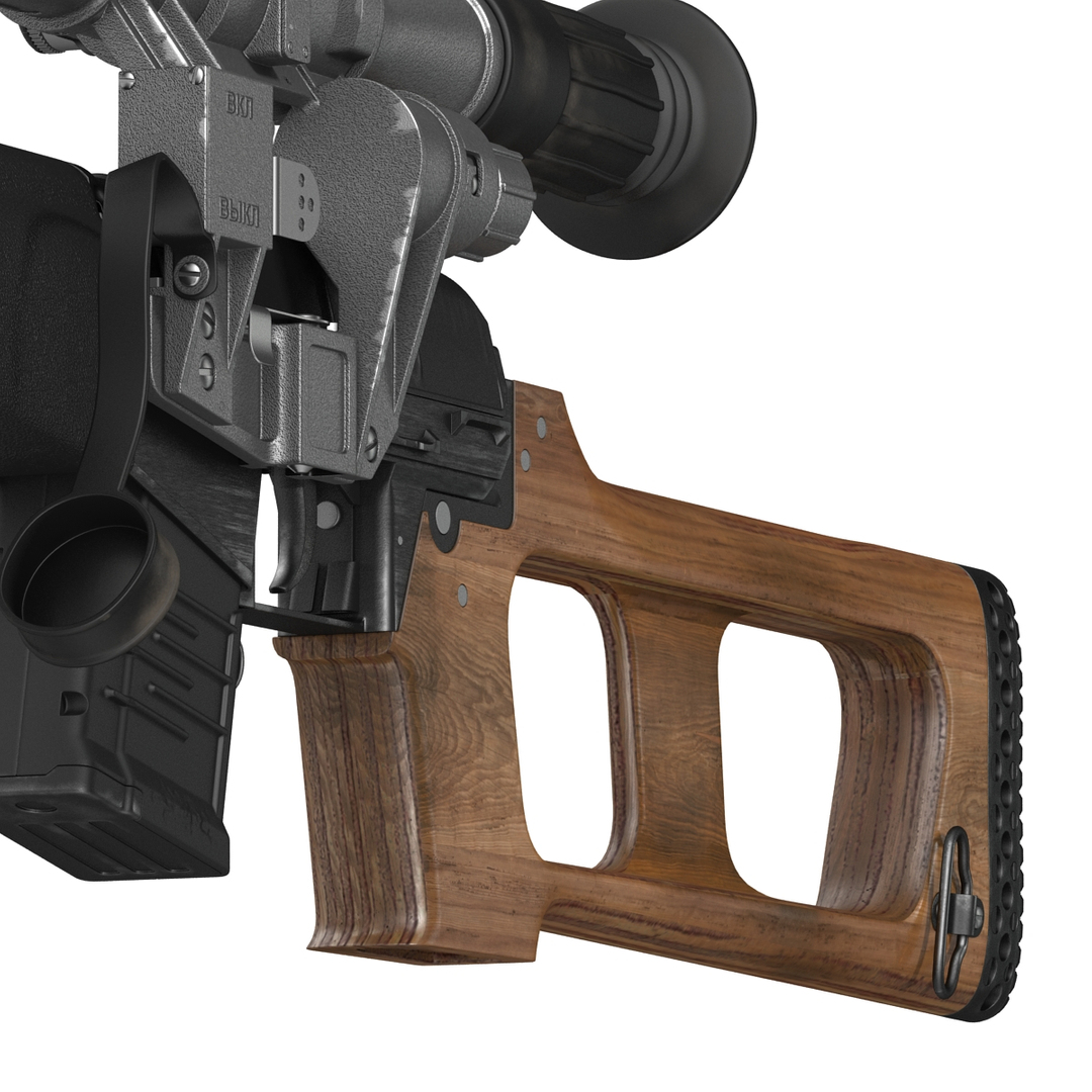 sniper rifle vss vintorez 3d 3ds