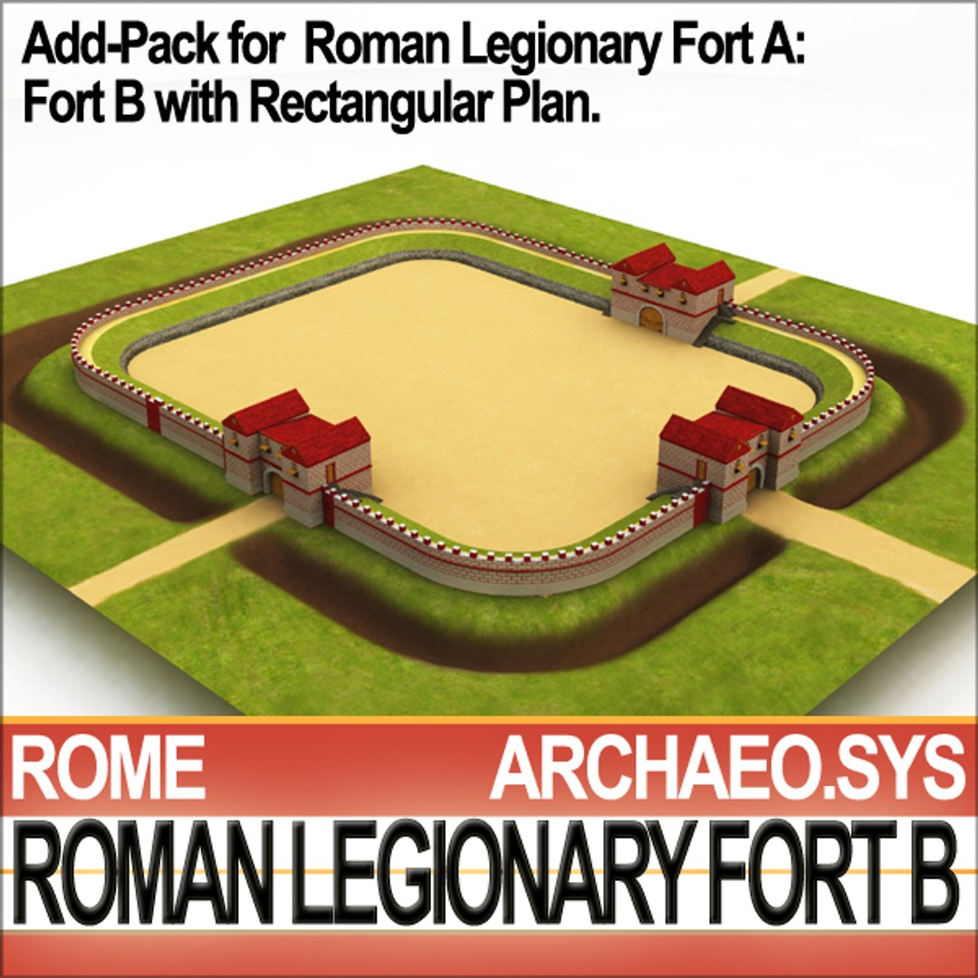 roman fort plan b 3d 3ds