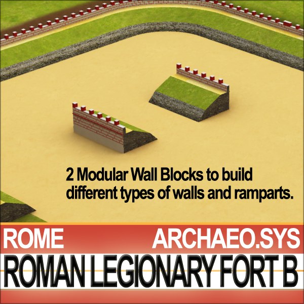 roman fort plan b 3d 3ds