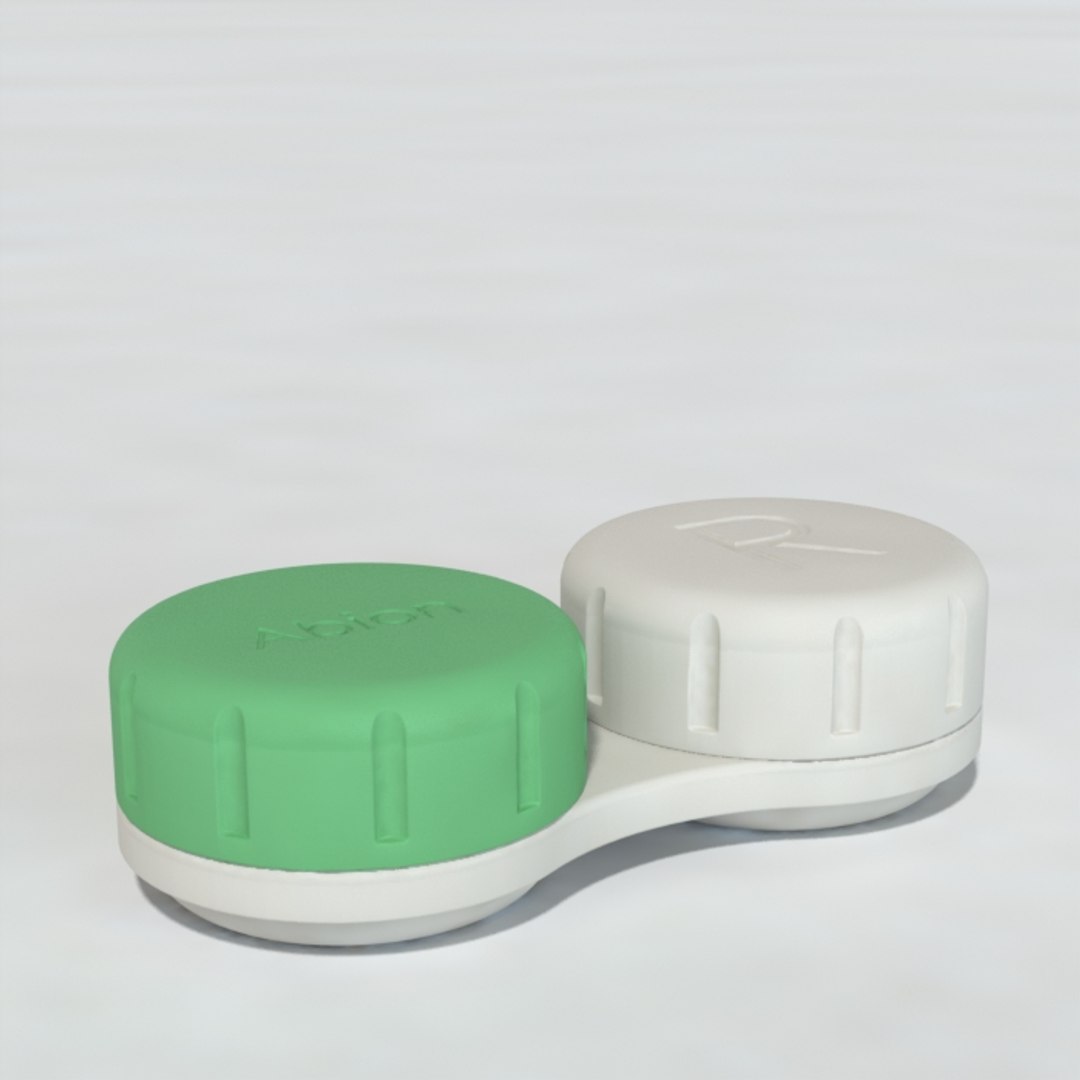 3d model lense case contact