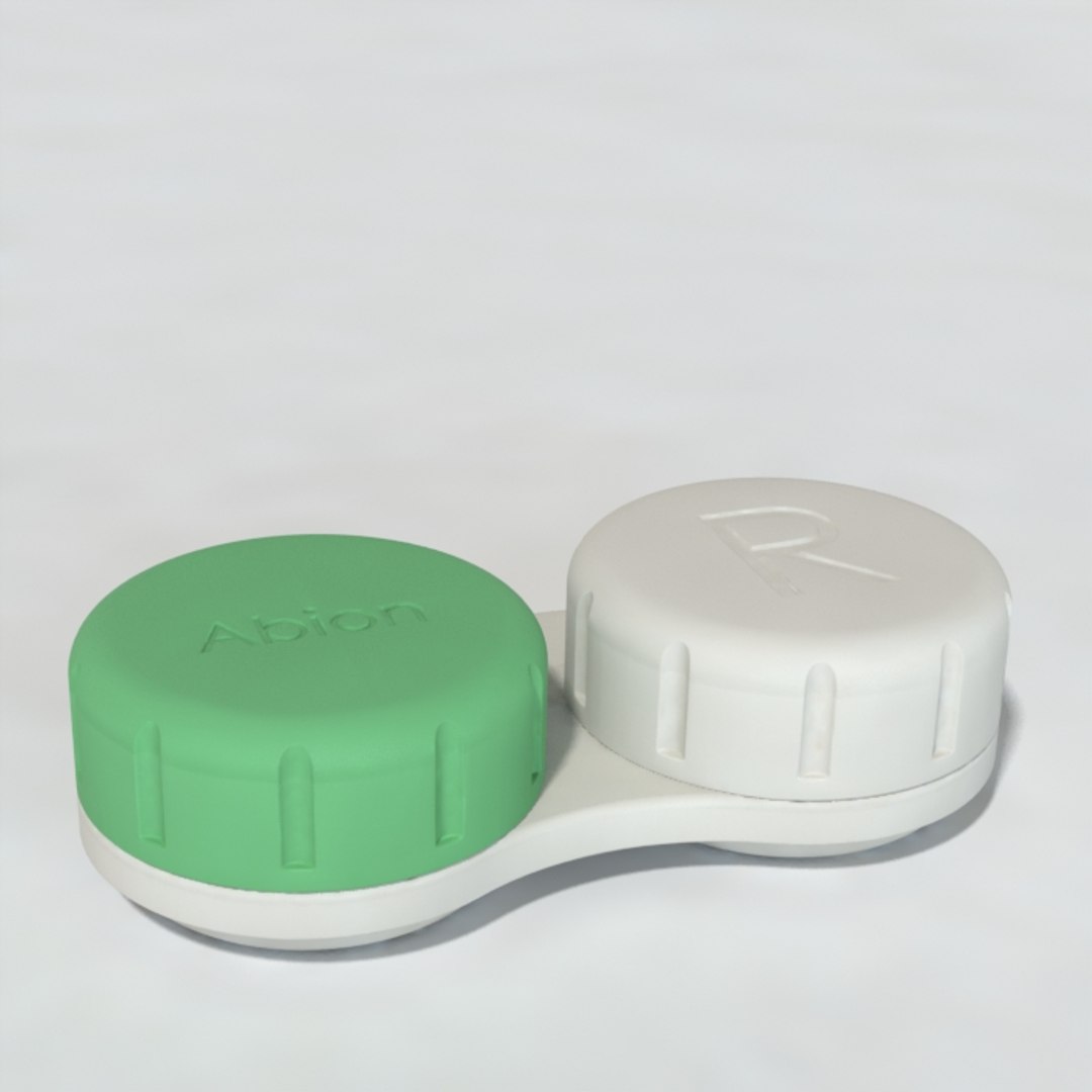 3d model lense case contact