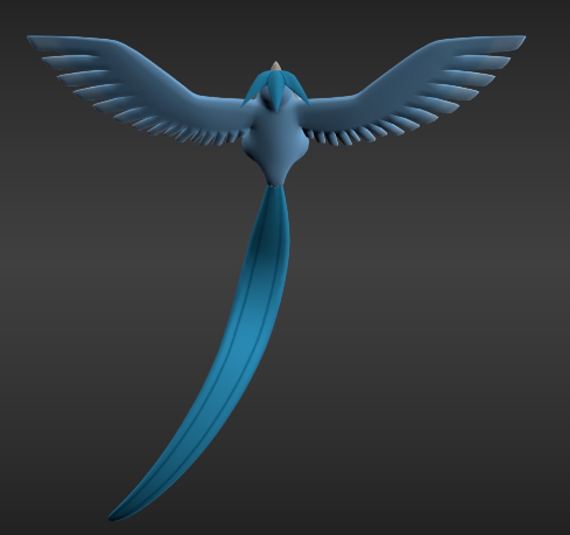 3d Model Of Legendary Ice Bird
