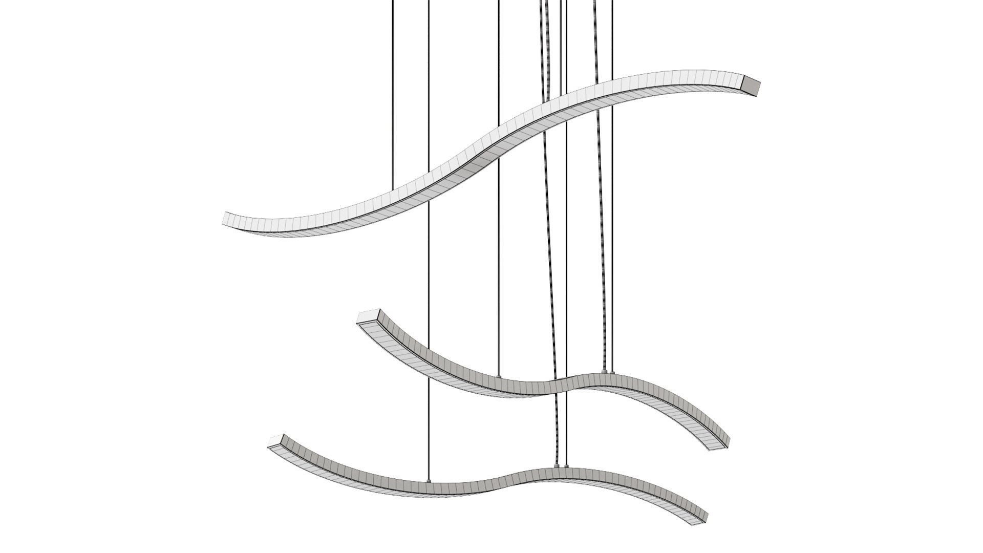 Morfi Wave Pendant Lamp By Petridis S A 3D Model - TurboSquid 1881733