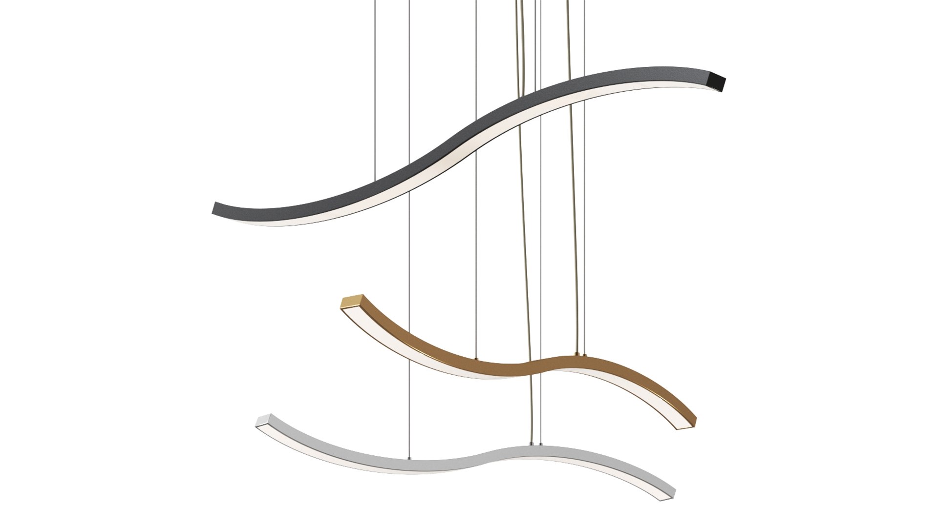 Morfi Wave Pendant Lamp By Petridis S A 3D Model - TurboSquid 1881733