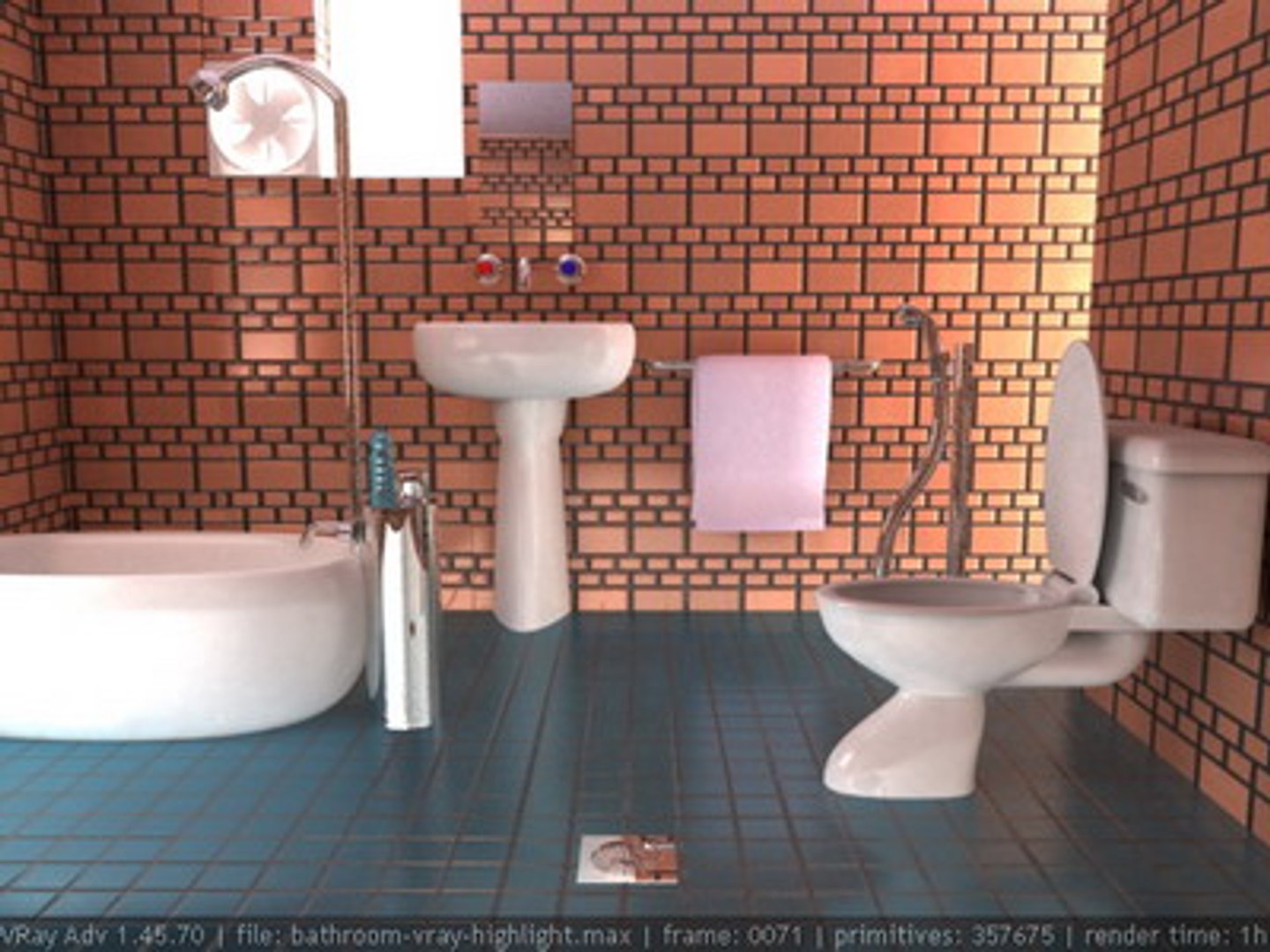 3d bathroom model