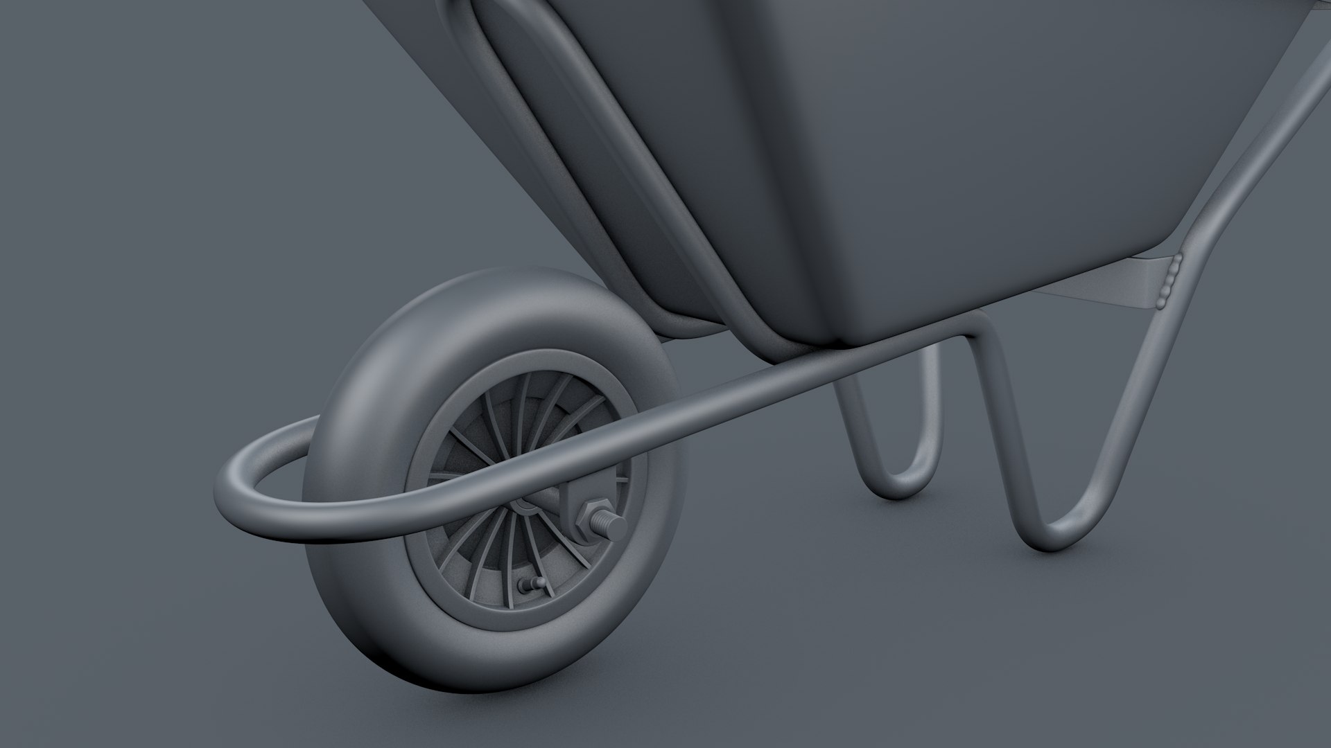 3D Wheelbarrow Model - TurboSquid 2024683