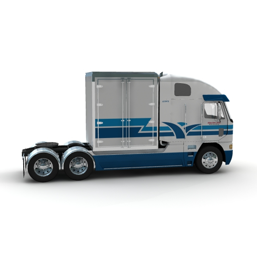 3d Freightliner Argosy Truck Model