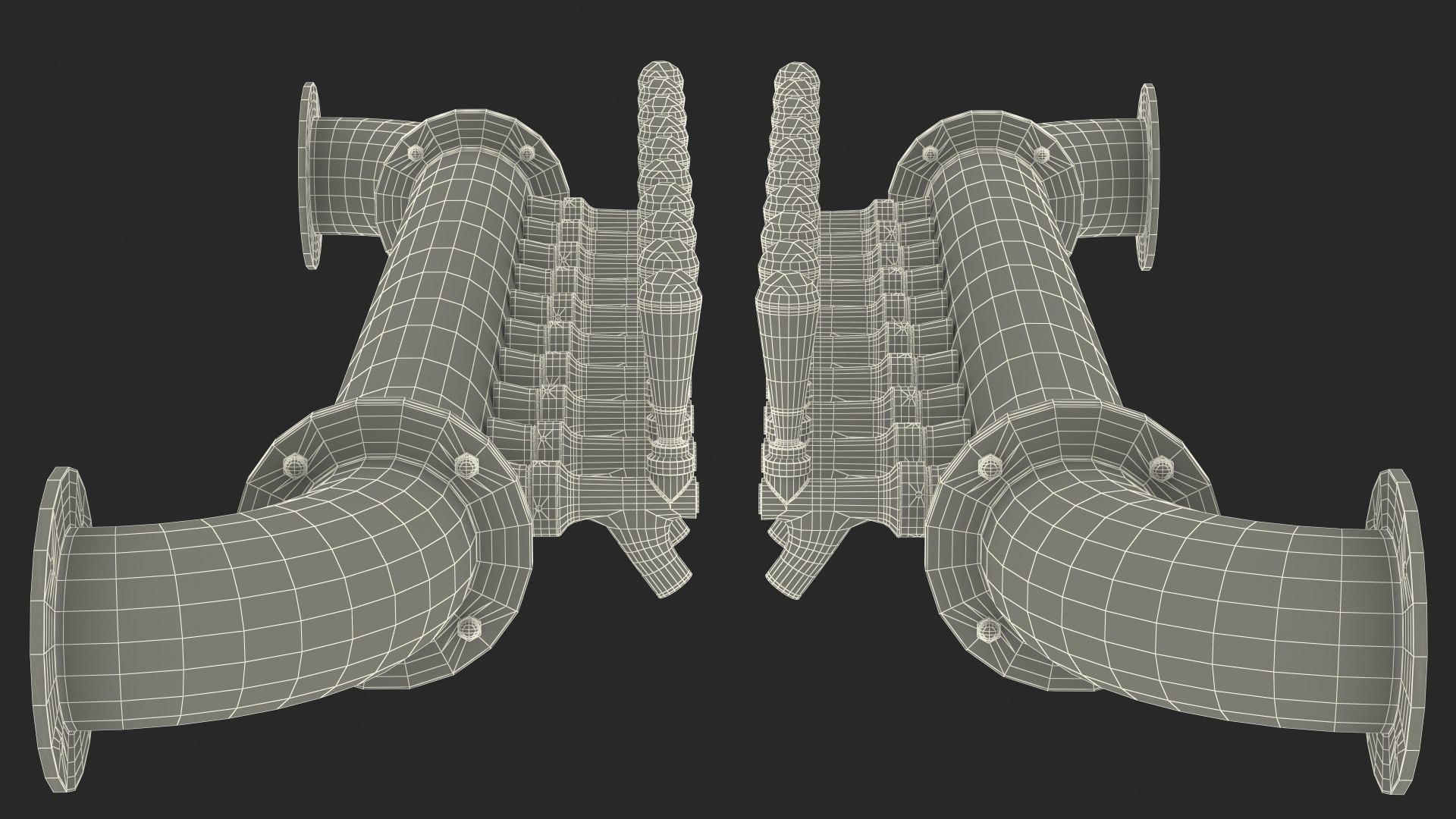 Wall mount rail draft beer 3D - TurboSquid 1682099