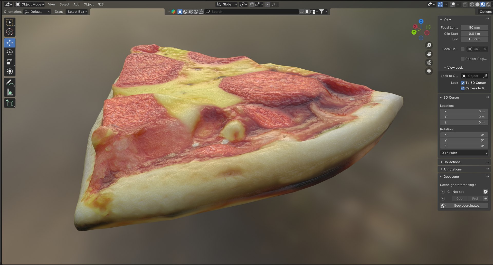 3D Pizza Slice 6 - TurboSquid 2387819