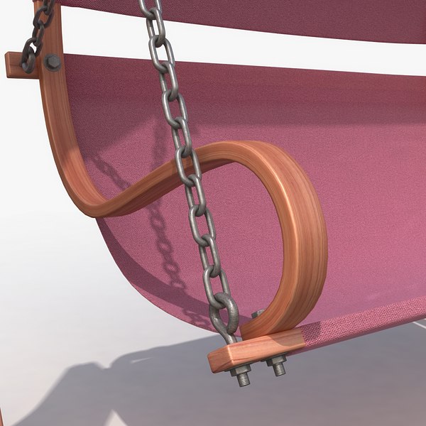 3d model of swing backyard