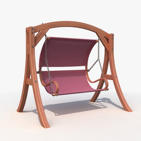 3d model of swing backyard