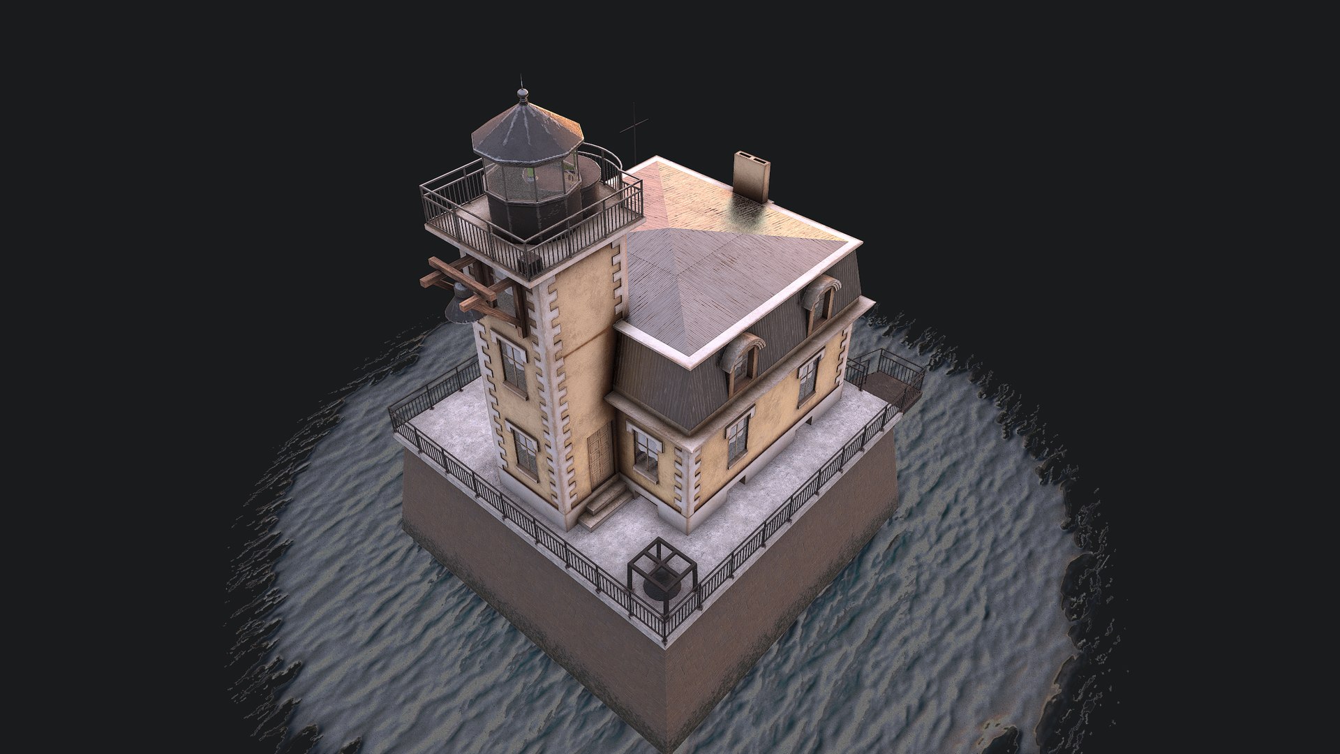 3D Lighthouse Hudson-athens Model - TurboSquid 1576739