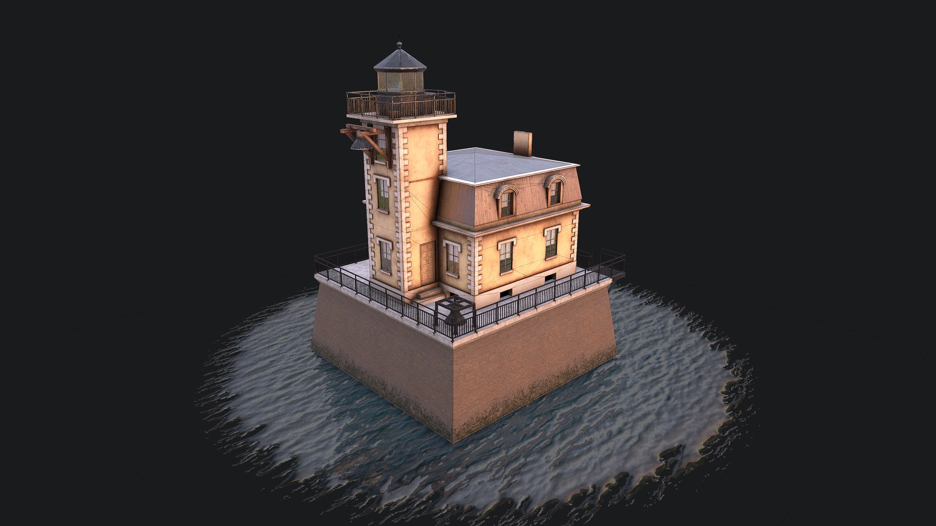 3D Lighthouse Hudson-athens Model - TurboSquid 1576739