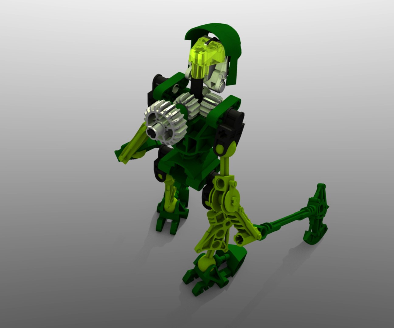 Lego Bionicle Lewa - 3d Model