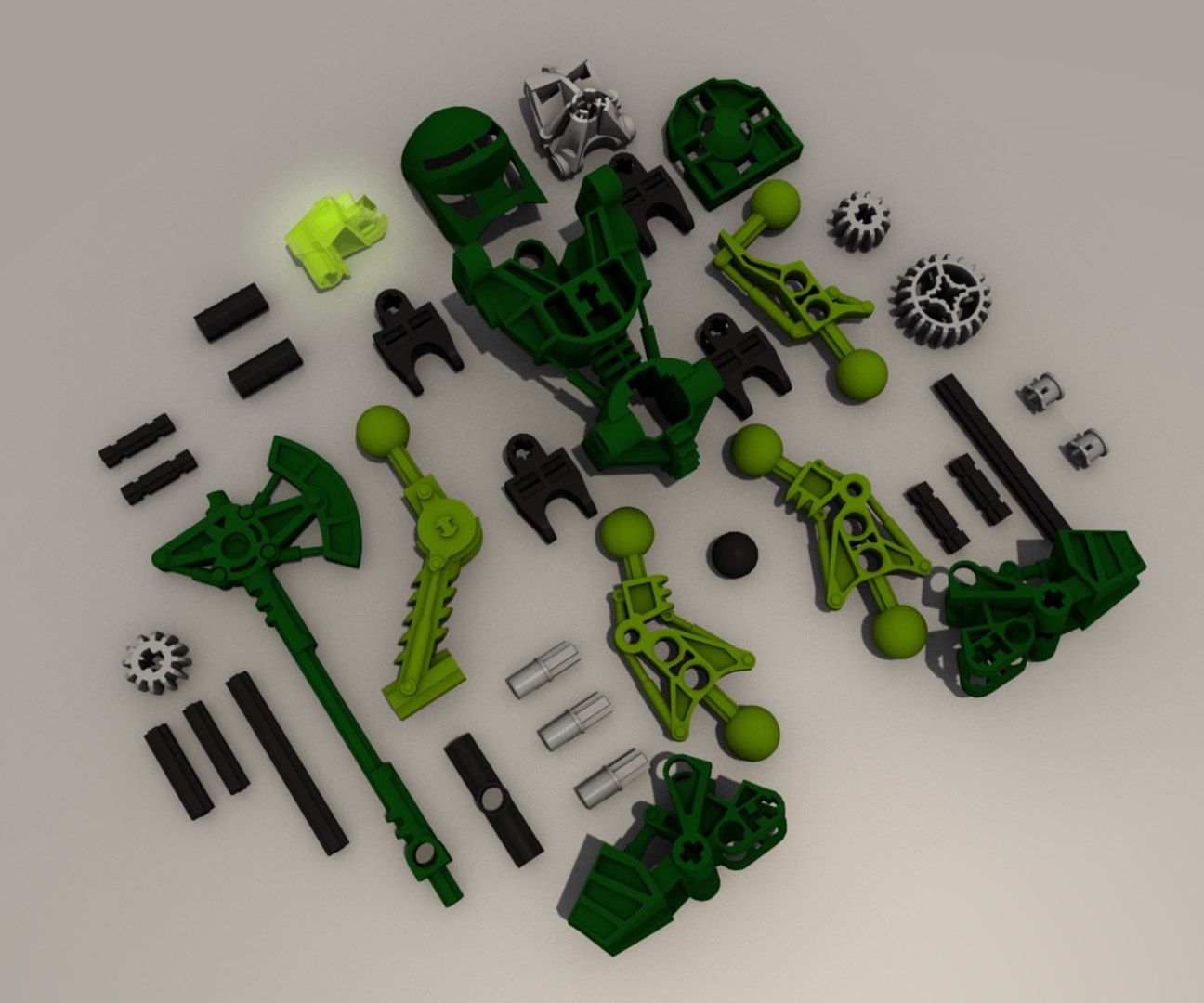 lego bionicle lewa - 3d model