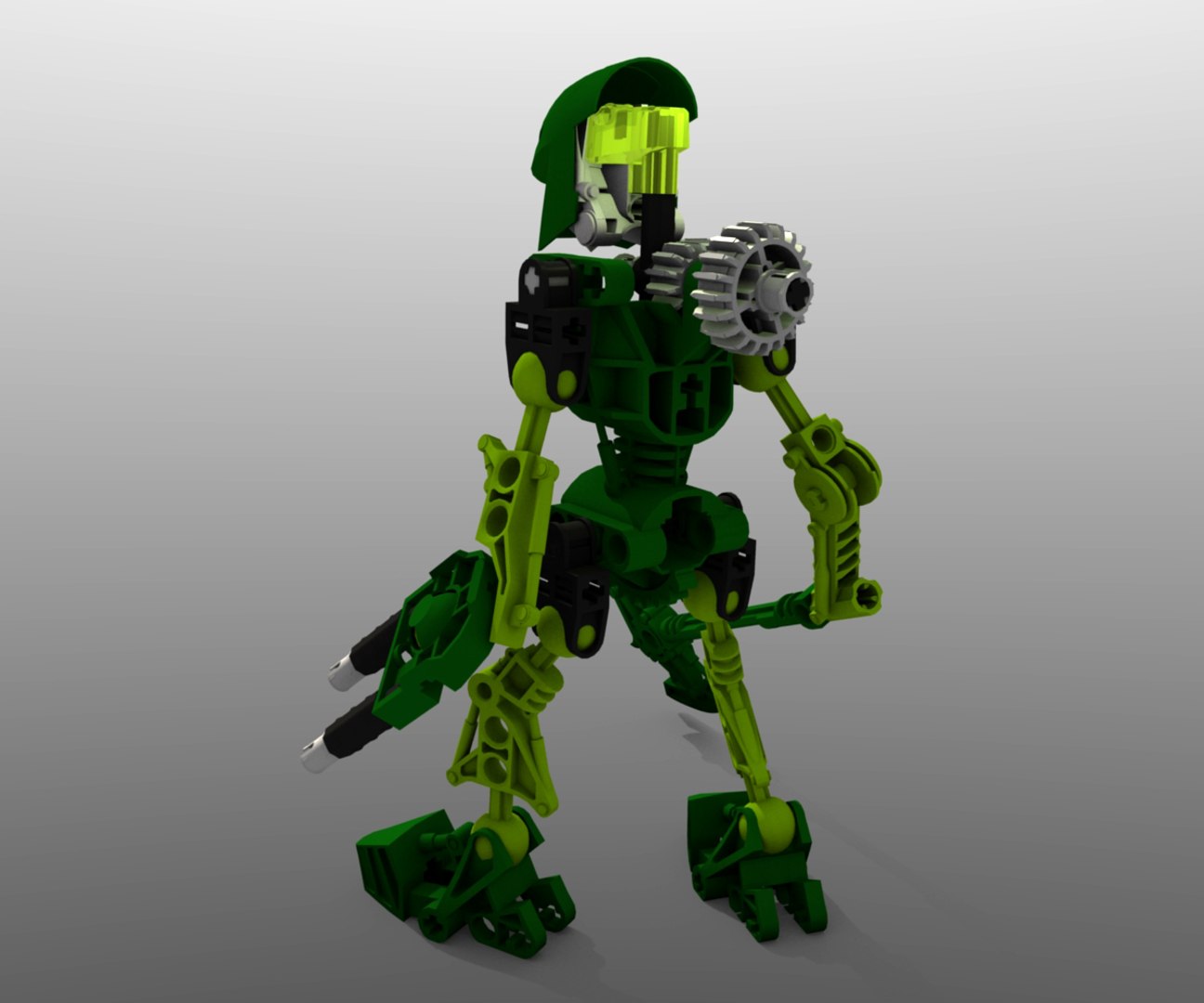 Lego Bionicle Lewa - 3d Model