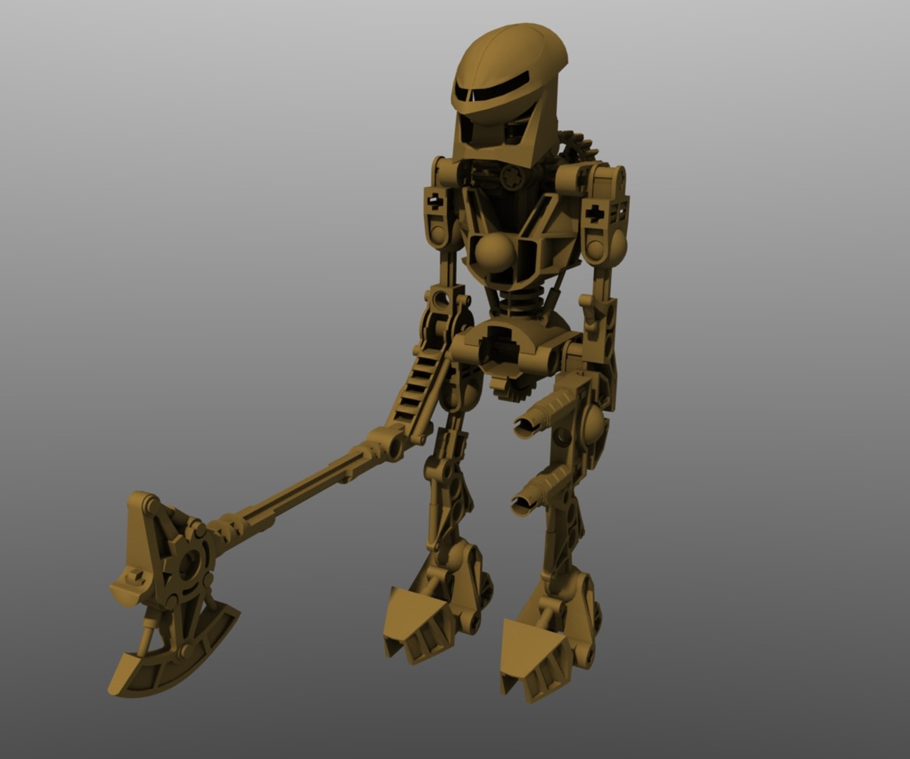 Lego Bionicle Lewa - 3d Model