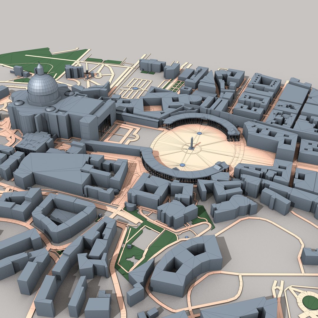 Vatican City 3D Model - TurboSquid 2293707