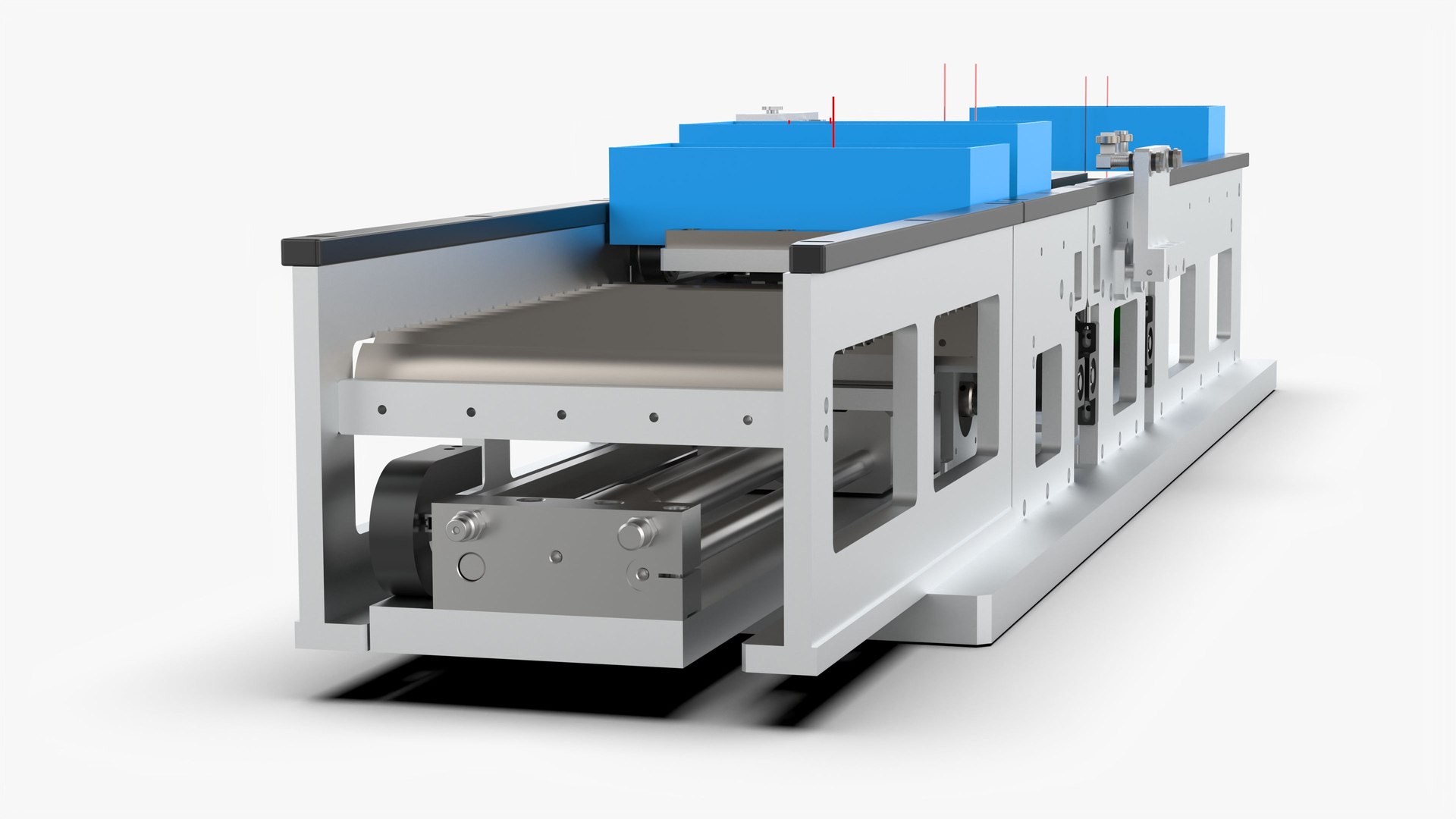 Box Conveyor Belt Line Model - TurboSquid 2027078