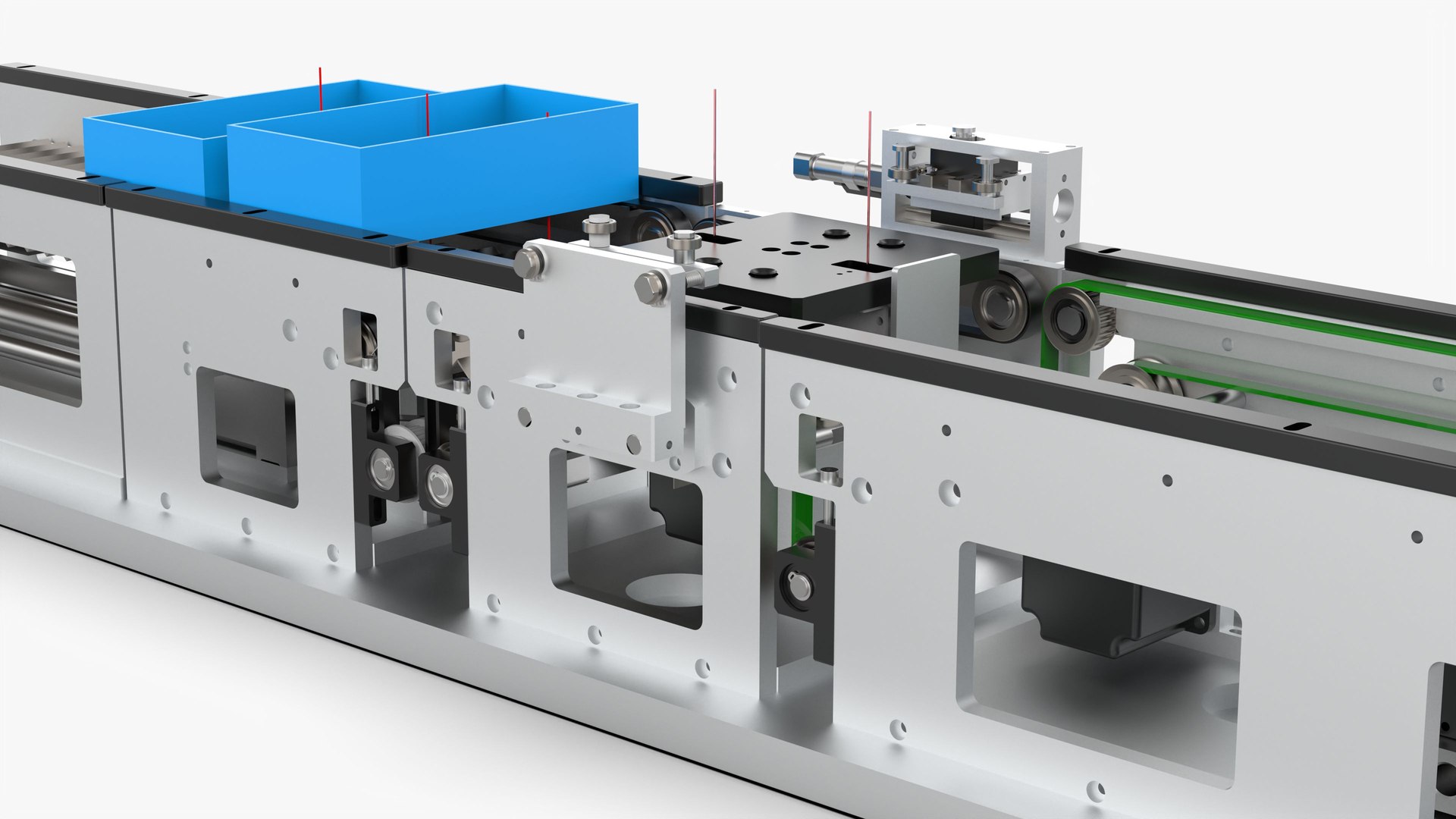 Box Conveyor Belt Line Model - TurboSquid 2027078