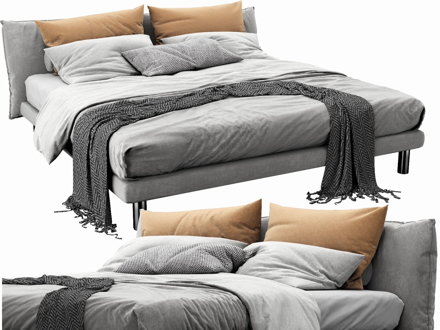 3D Meridiani Oliver Bed - TurboSquid 1569748