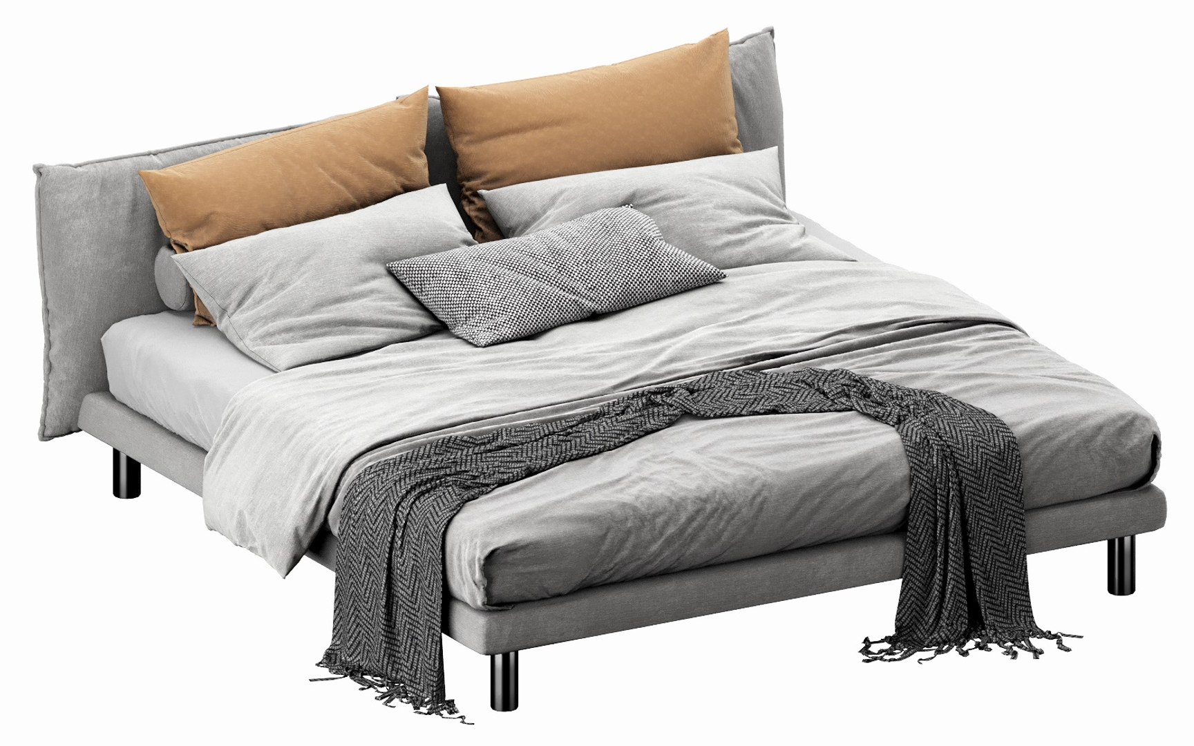 3D Meridiani Oliver Bed - TurboSquid 1569748