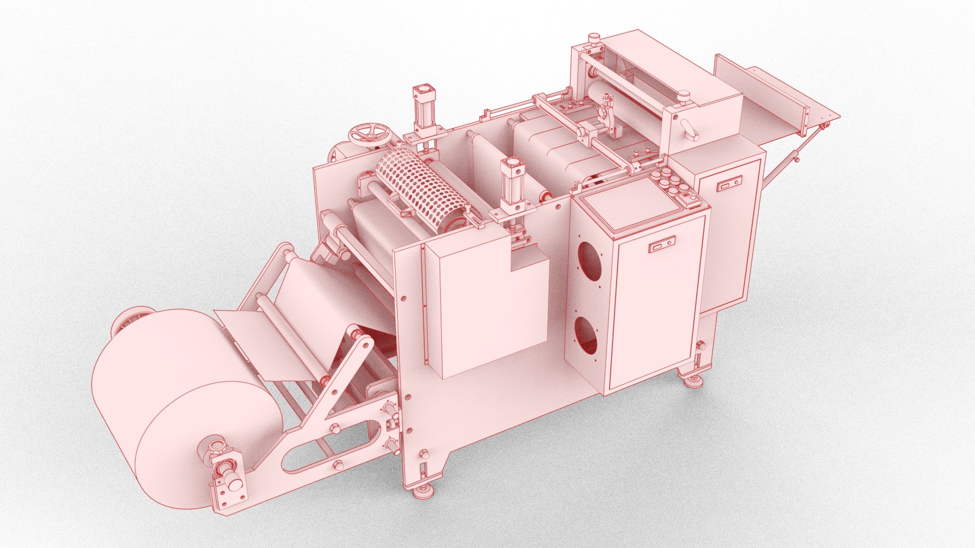 360 Slitting And Slicing Machine 3D Model - TurboSquid 1822445
