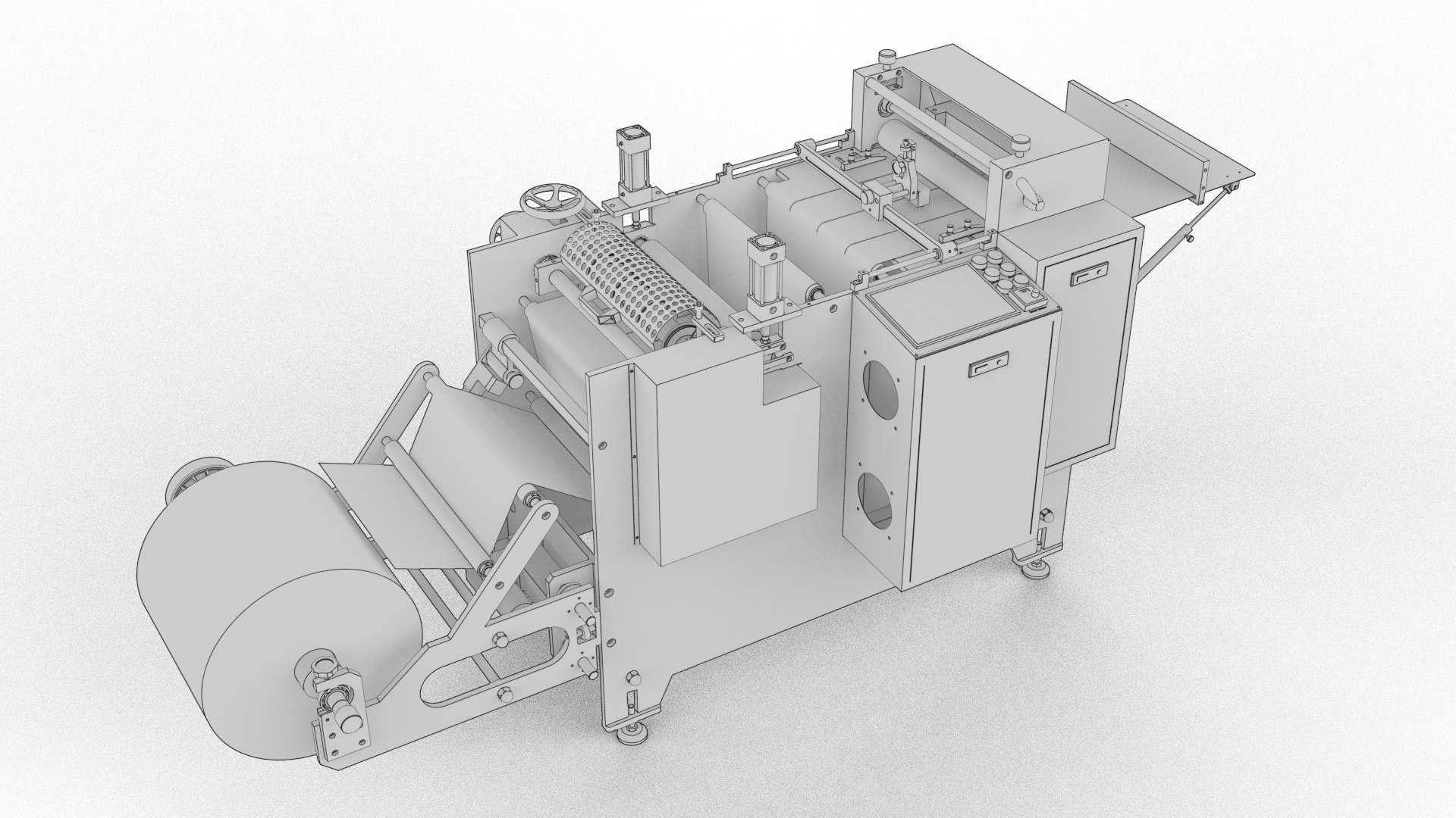360 Slitting And Slicing Machine 3D Model - TurboSquid 1822445
