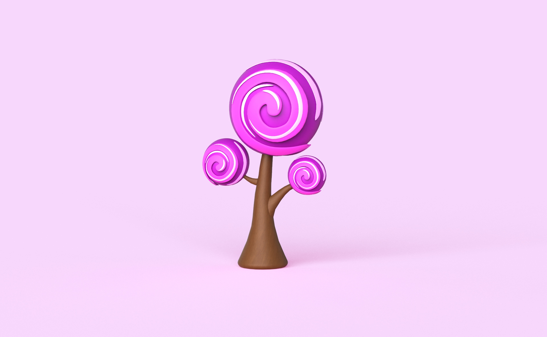 3D Cartoon Candy Tree 15 Model - TurboSquid 2252099