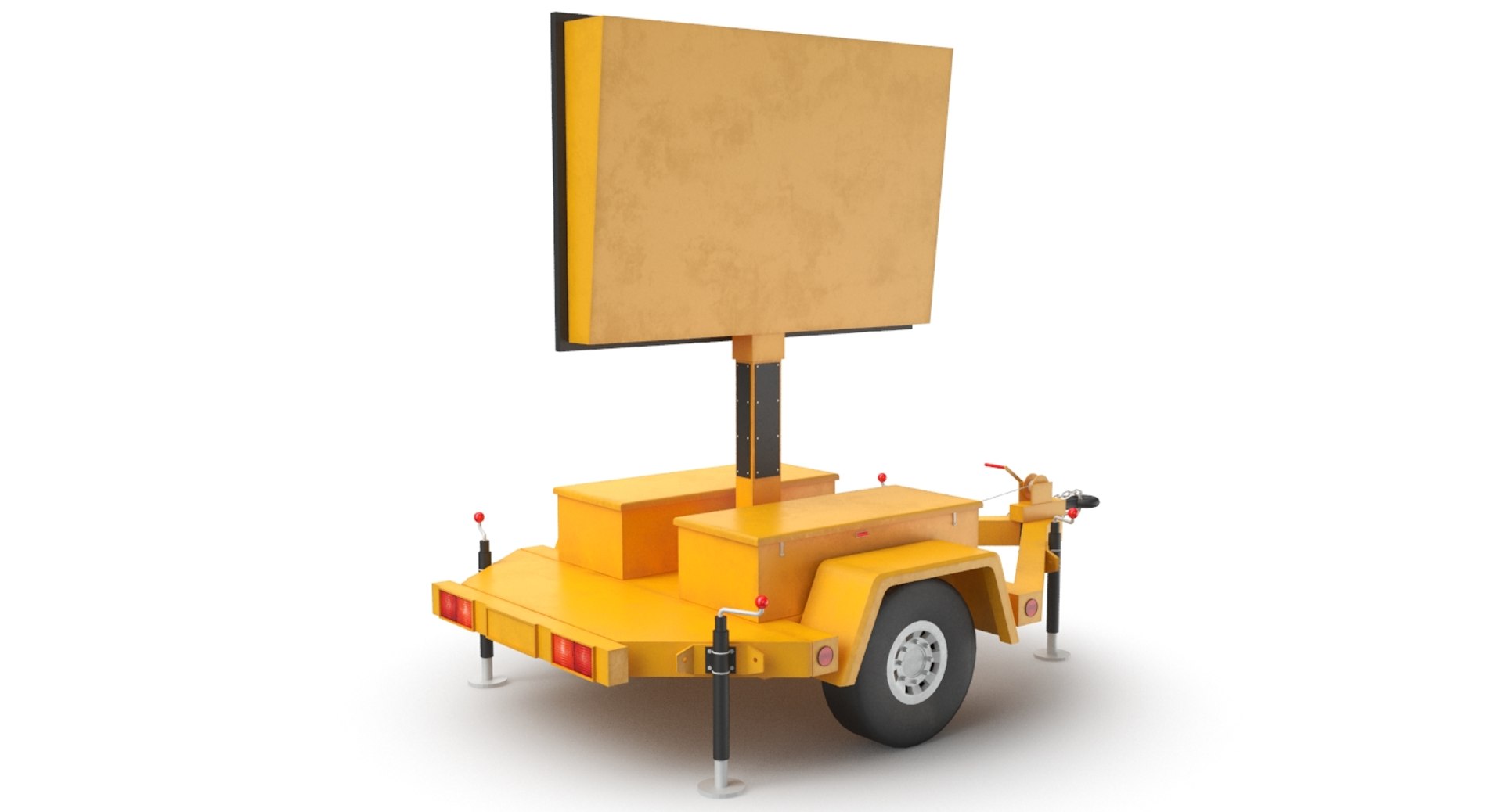 3D Electronic Road Sign Model - TurboSquid 1312934