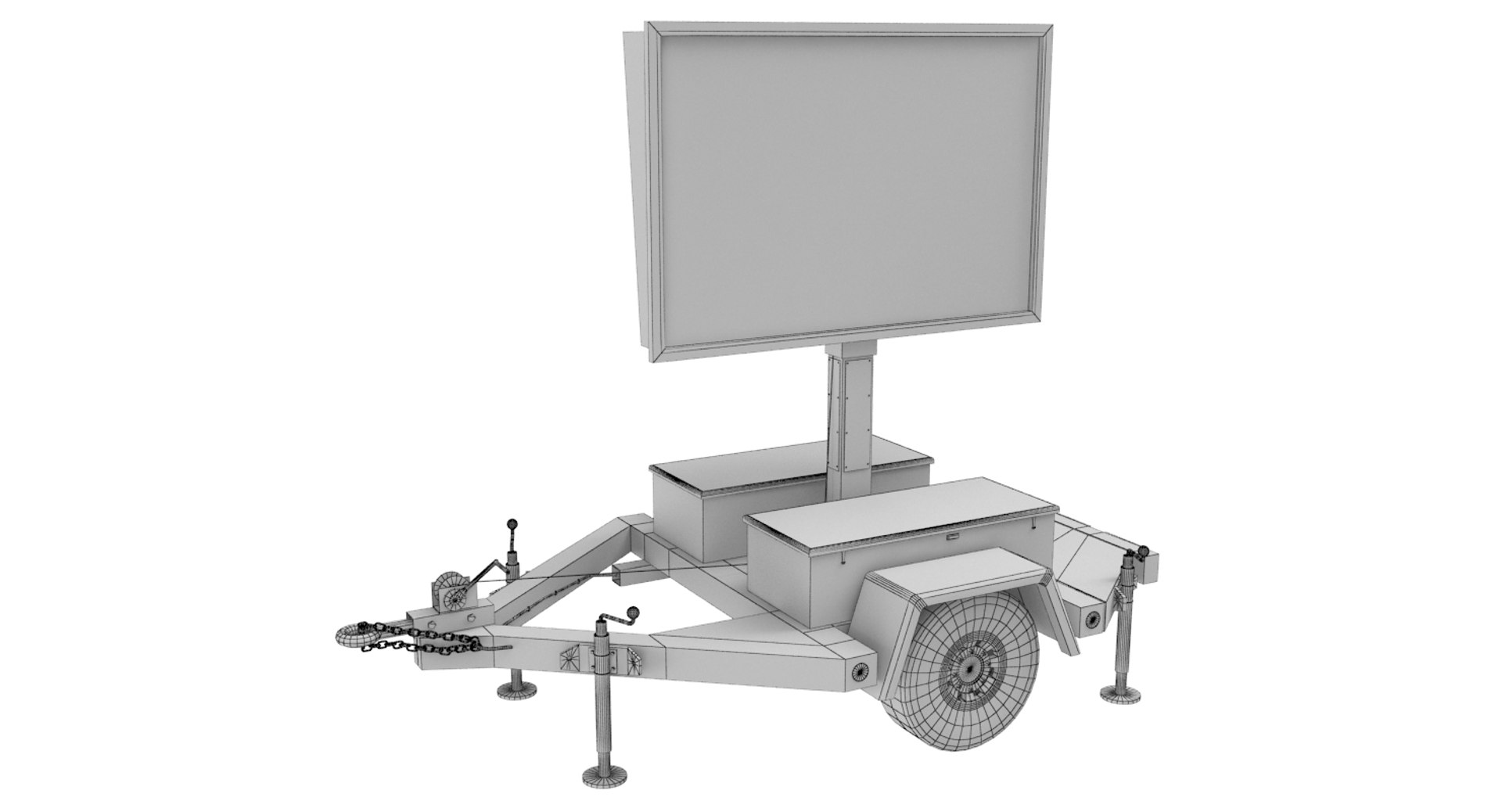 3D Electronic Road Sign Model - TurboSquid 1312934