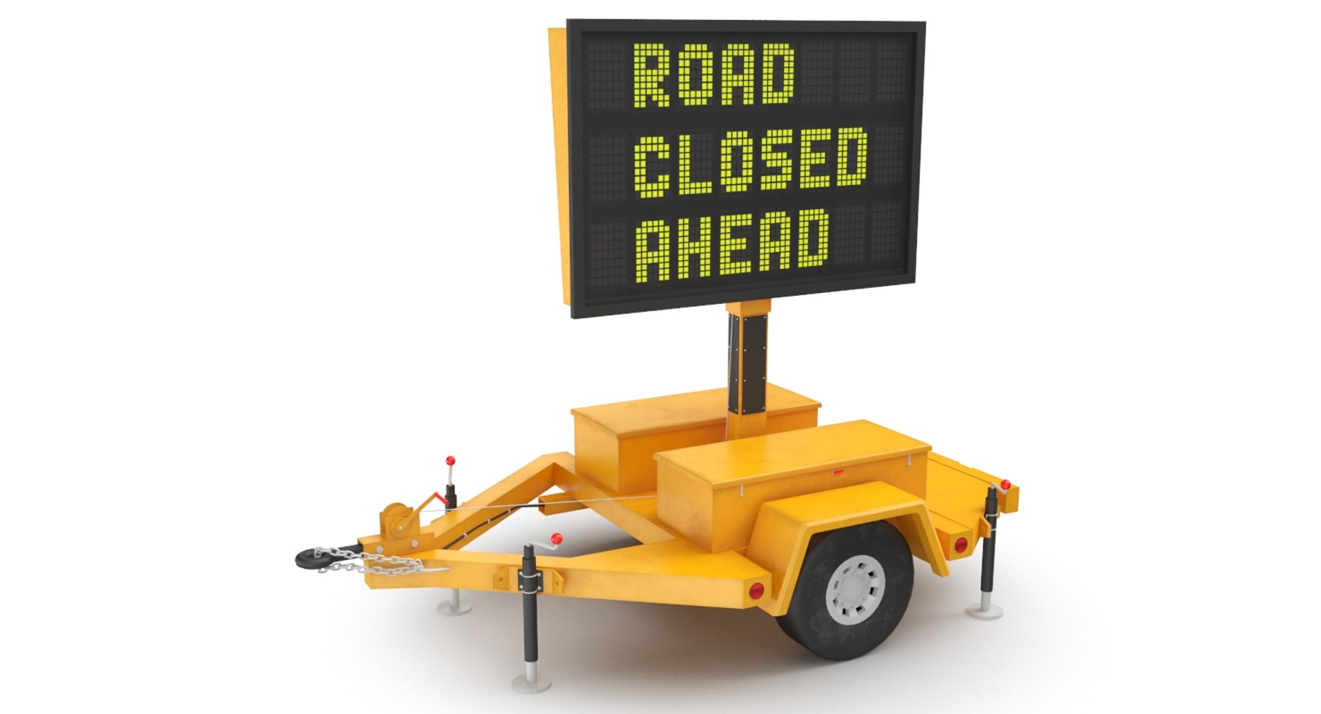 3D Electronic Road Sign Model - TurboSquid 1312934