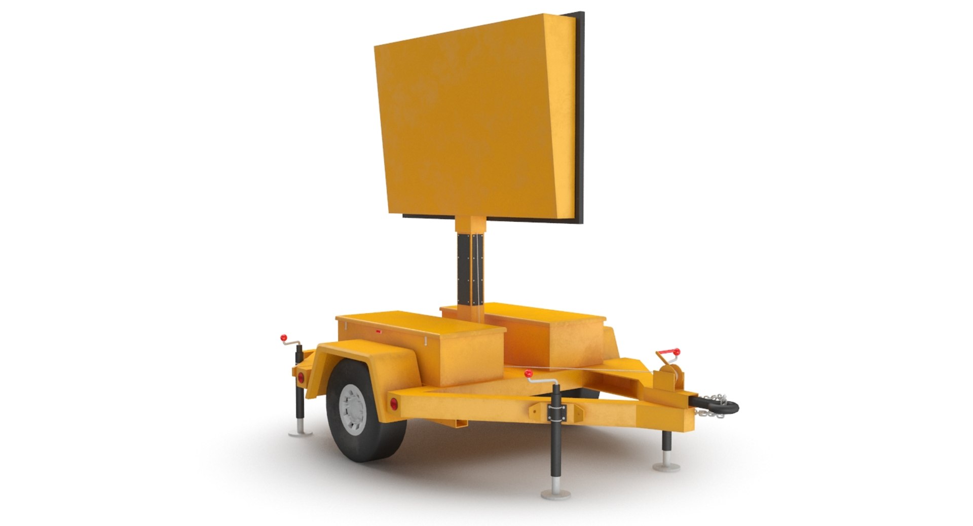 3D Electronic Road Sign Model - TurboSquid 1312934