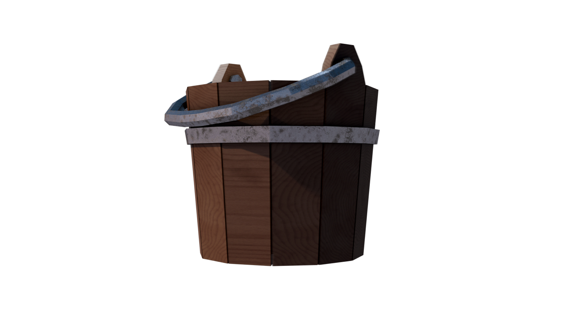 Low Poly Bucket 3D - TurboSquid 1887121