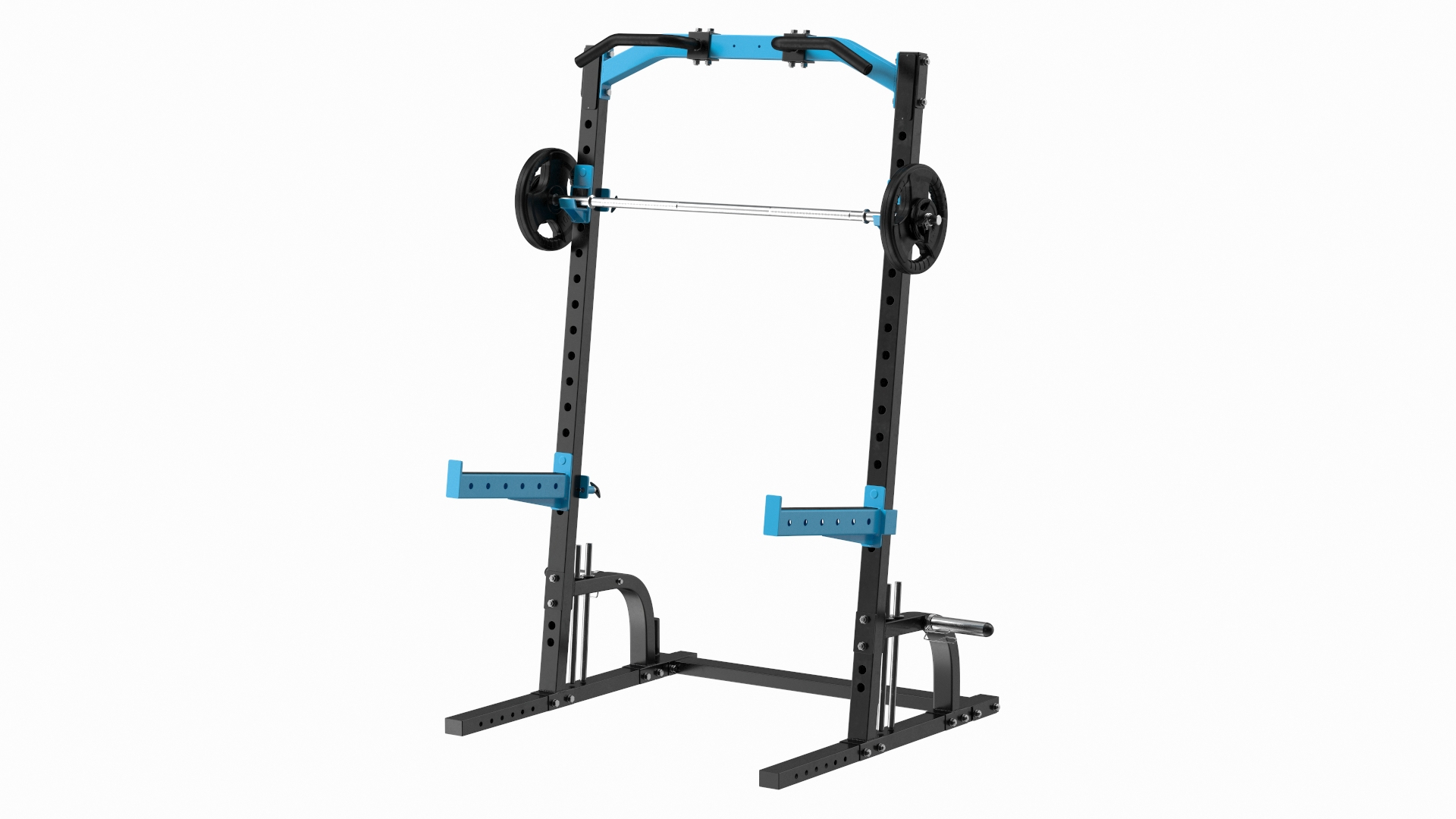 Gym Half Rack With Barbell Model - TurboSquid 1827475