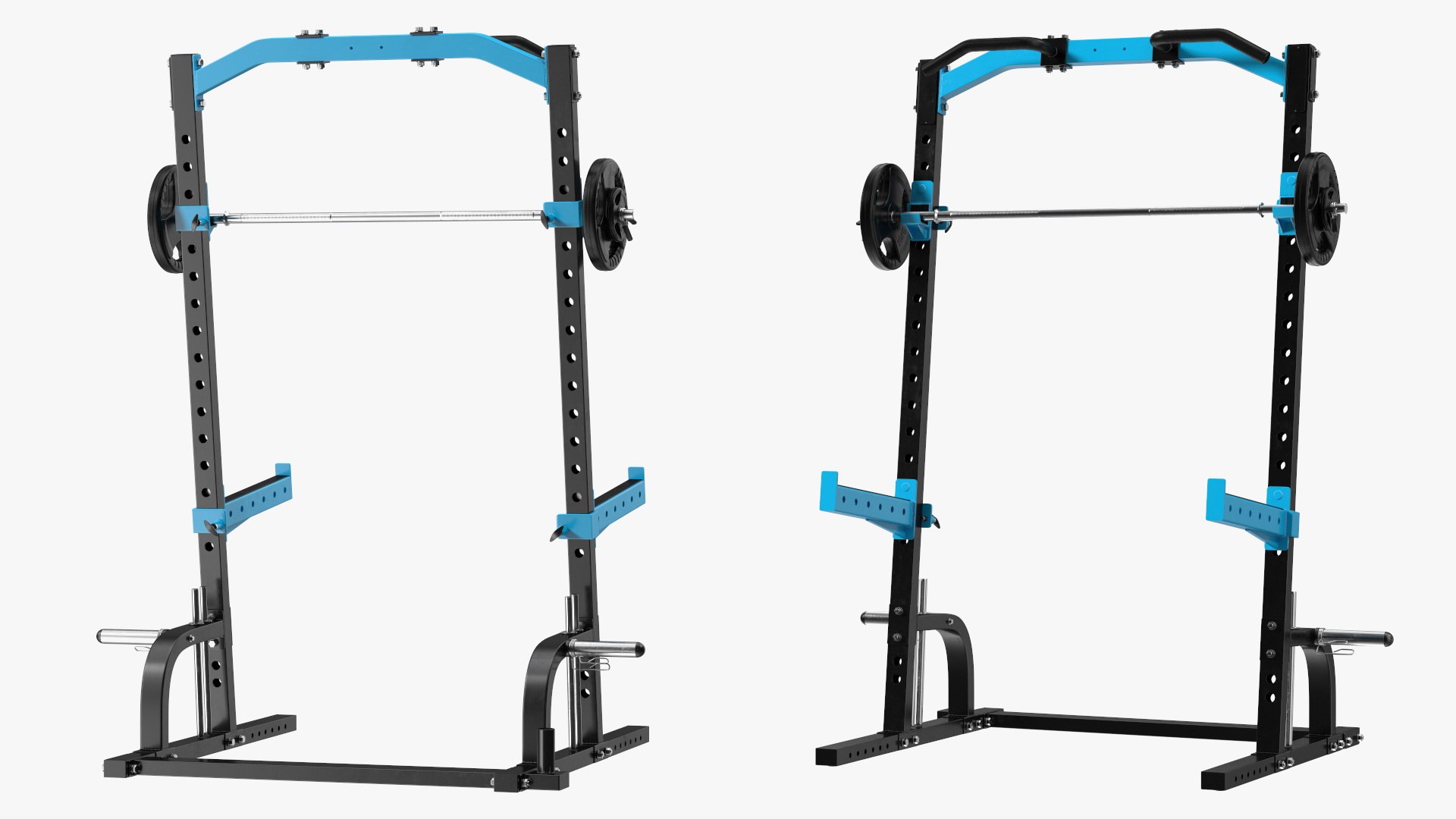 Gym Half Rack with Barbell model - TurboSquid 1827475