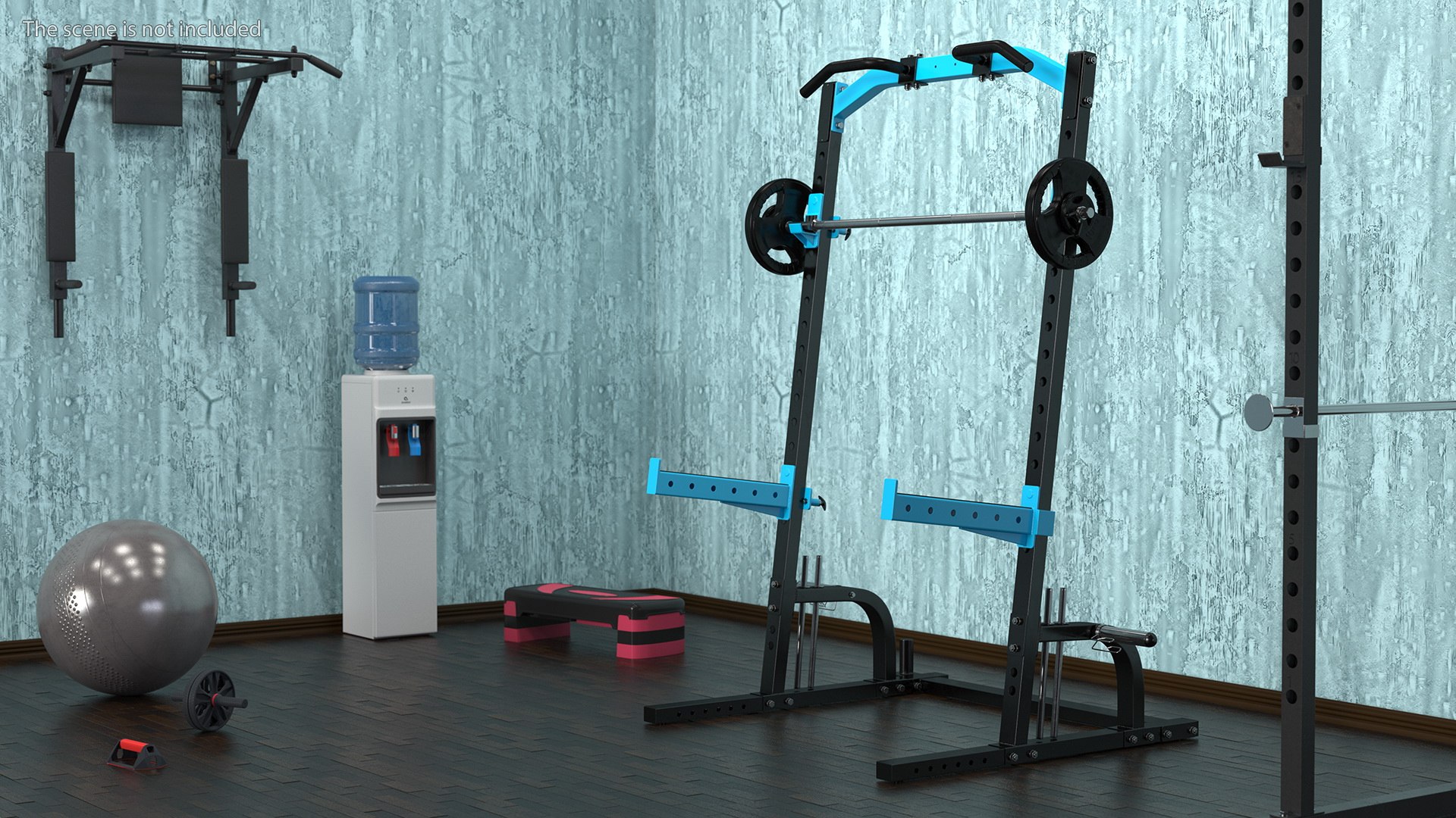 Gym Half Rack With Barbell Model - TurboSquid 1827475