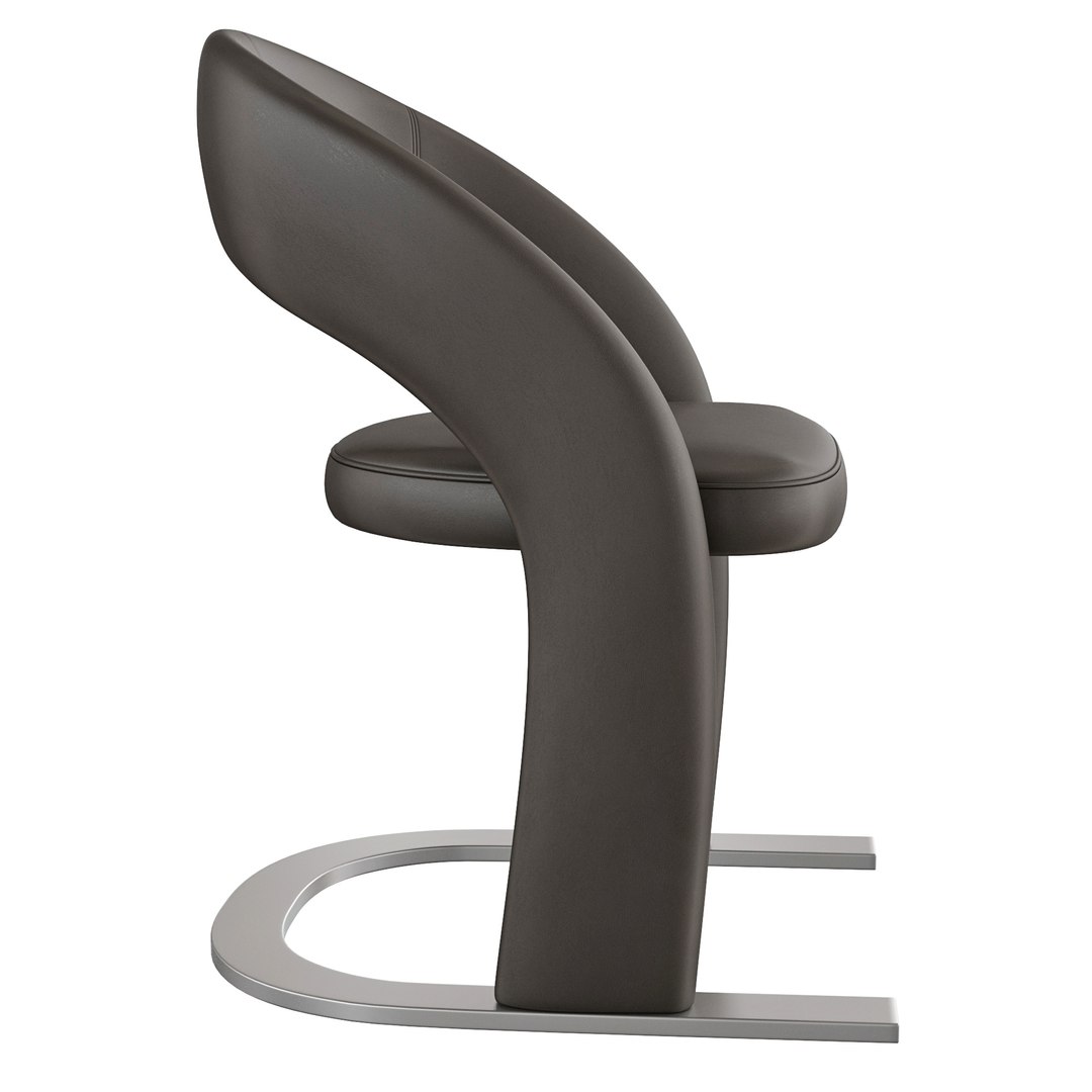 Homary-Khaki Modern Accent Chair Upholstered Chair with Steel Base 3D ...