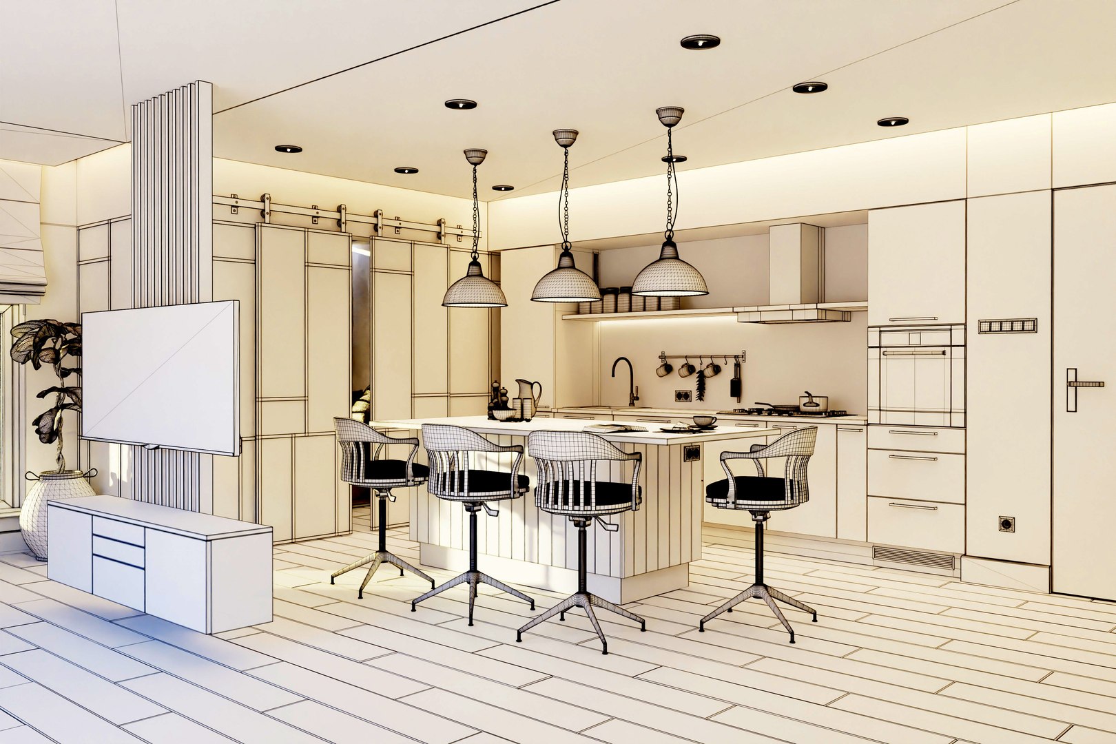 3D Model Archinteriors Vol 58 For Blender - TurboSquid 1788062