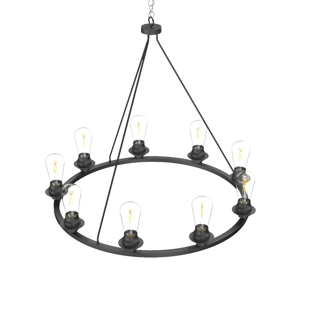 Progress Lighting Debut 9-Light Graphite Modern Contemporary Chandelier ...