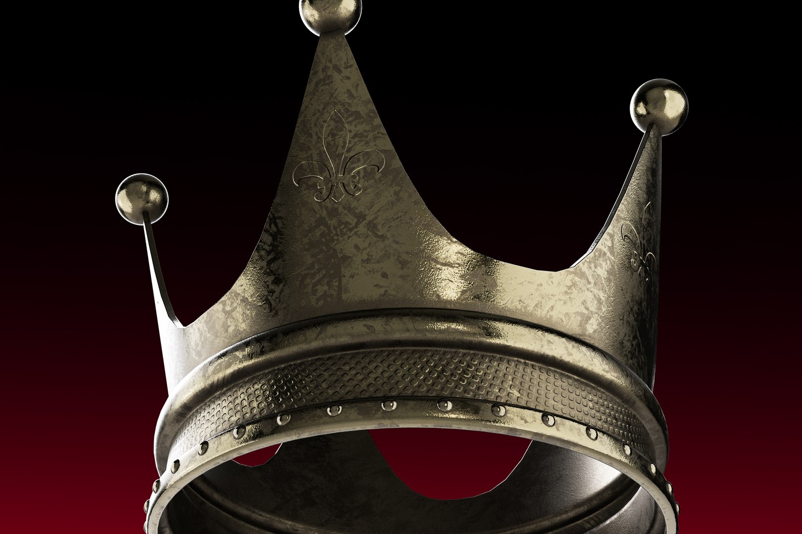 3D Old Dark Crown - TurboSquid 2243769