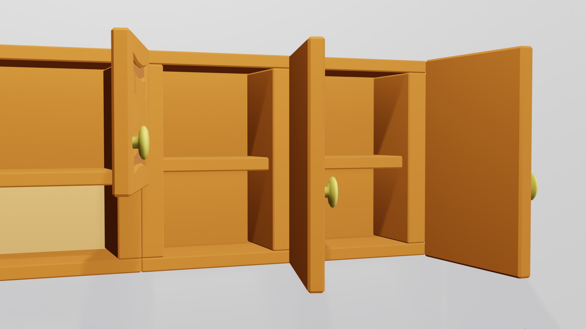 3D Cartoon Modular Kitchen Design Model - TurboSquid 1491643